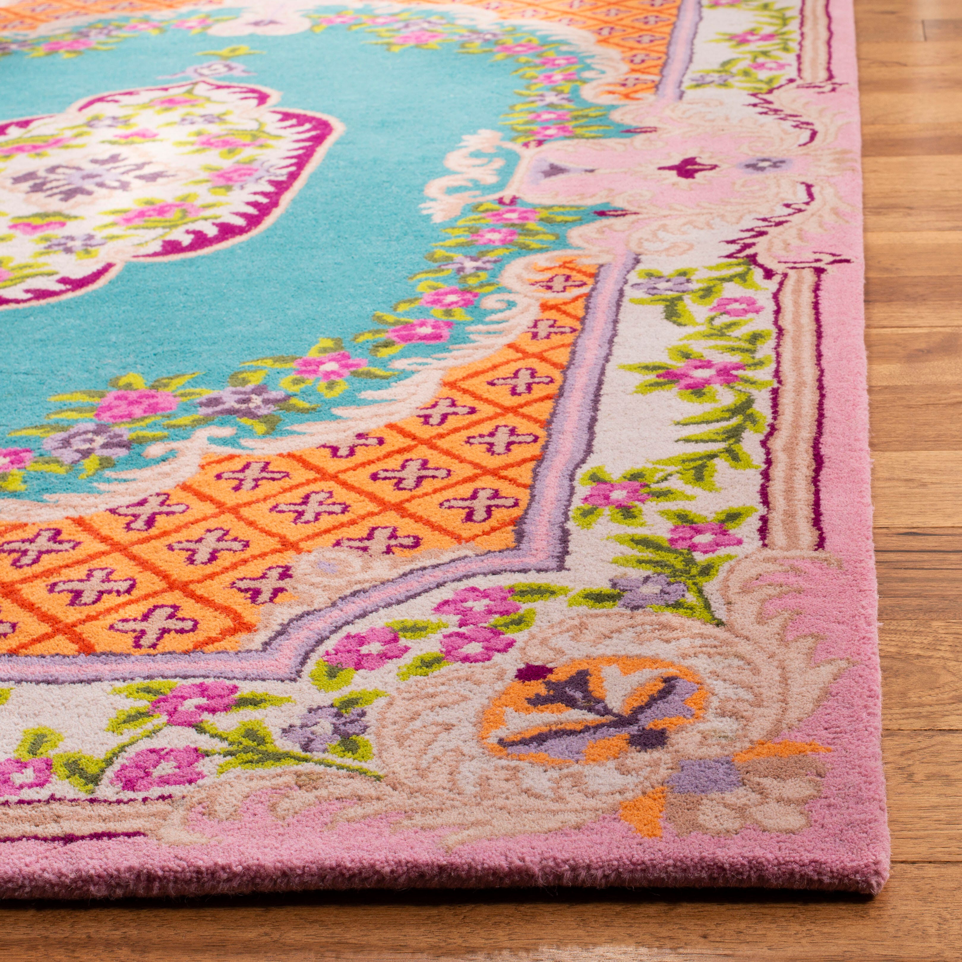 Click here for Safavieh Bellagio Fronnie 4 X 6 Area Rug  Blue/Pin... prices