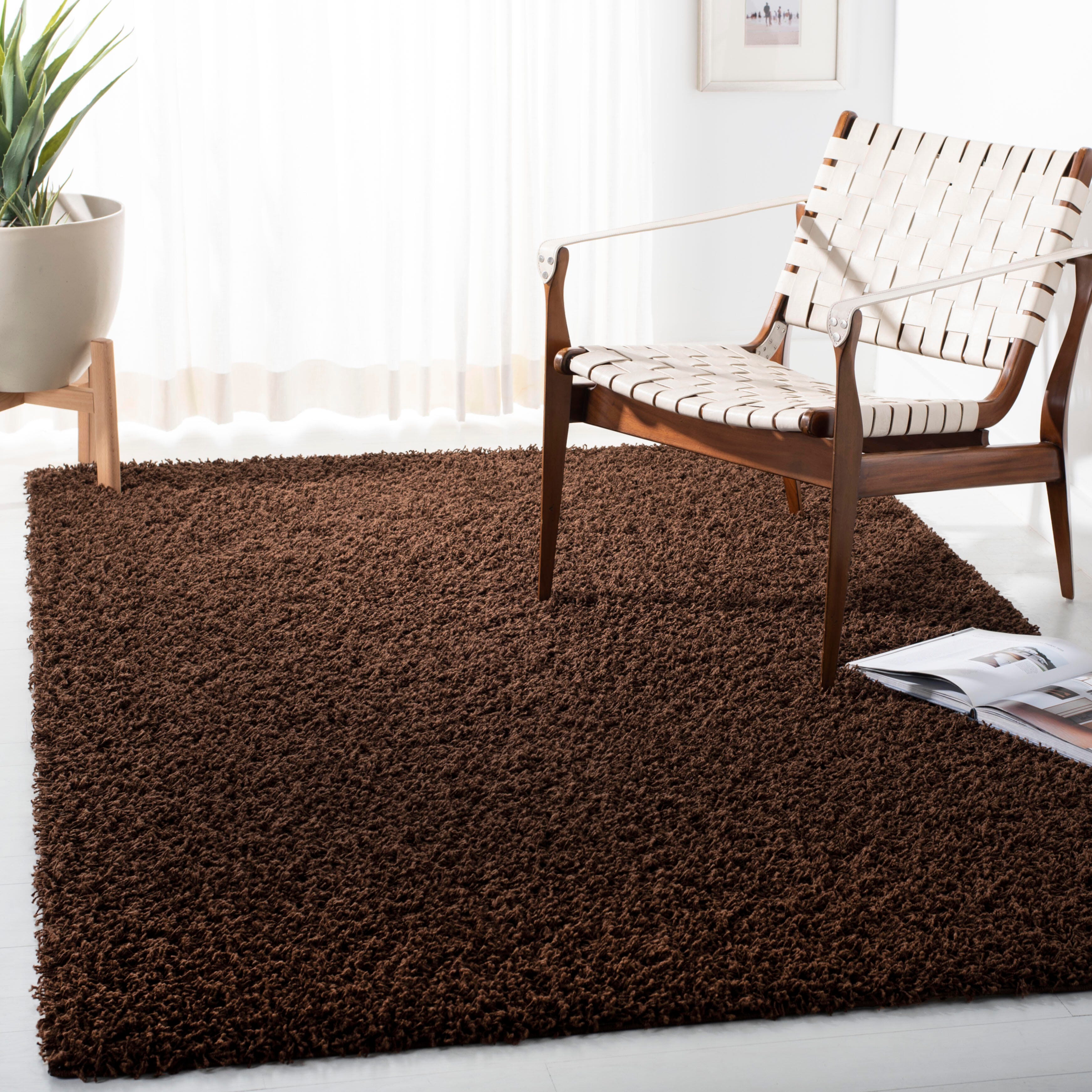 Click here for Safavieh Athens Shag 51 x 76 Area Rug  Brown prices