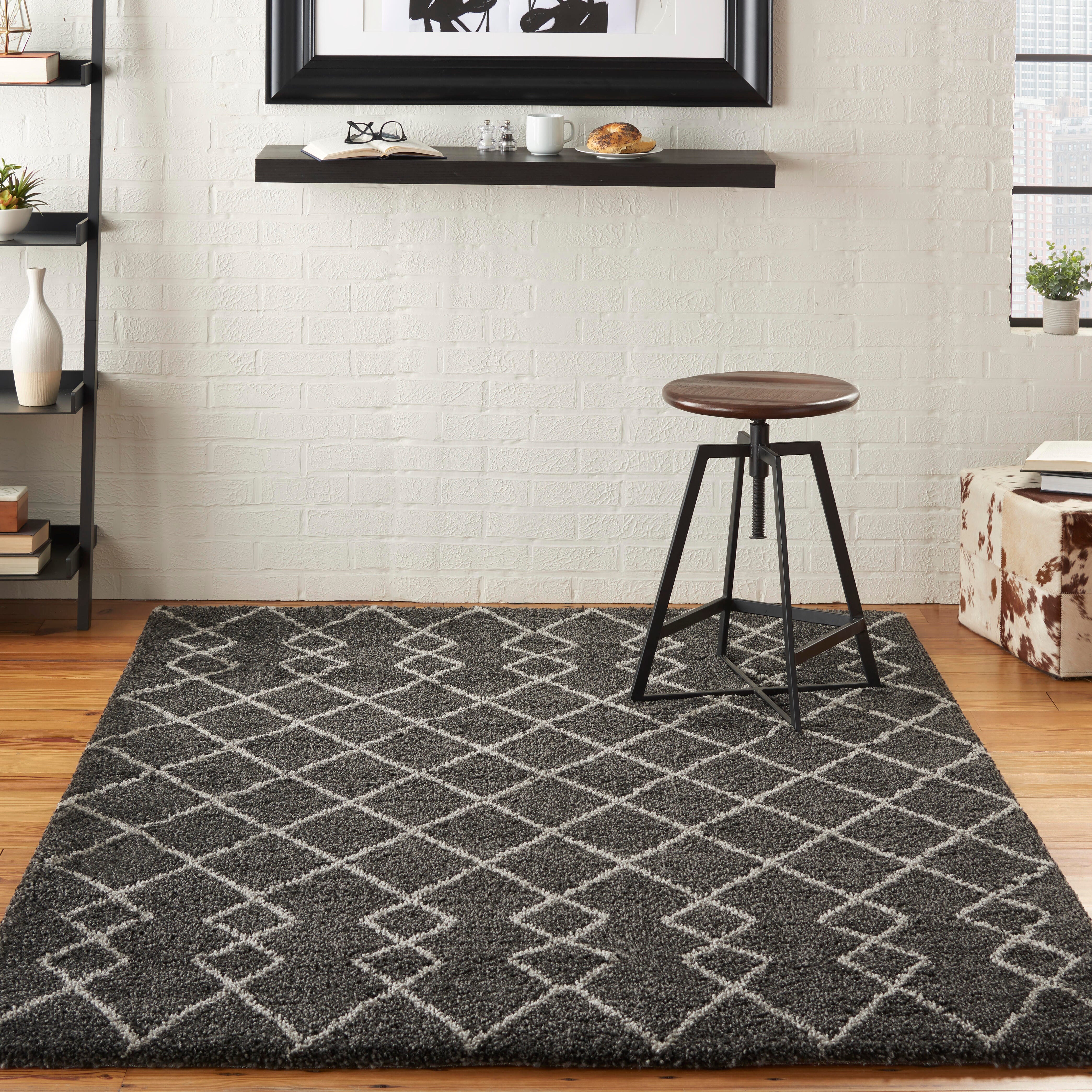 Click here for Nourison Home Martil 53 x 73 Charcoal Moroccan Ind... prices