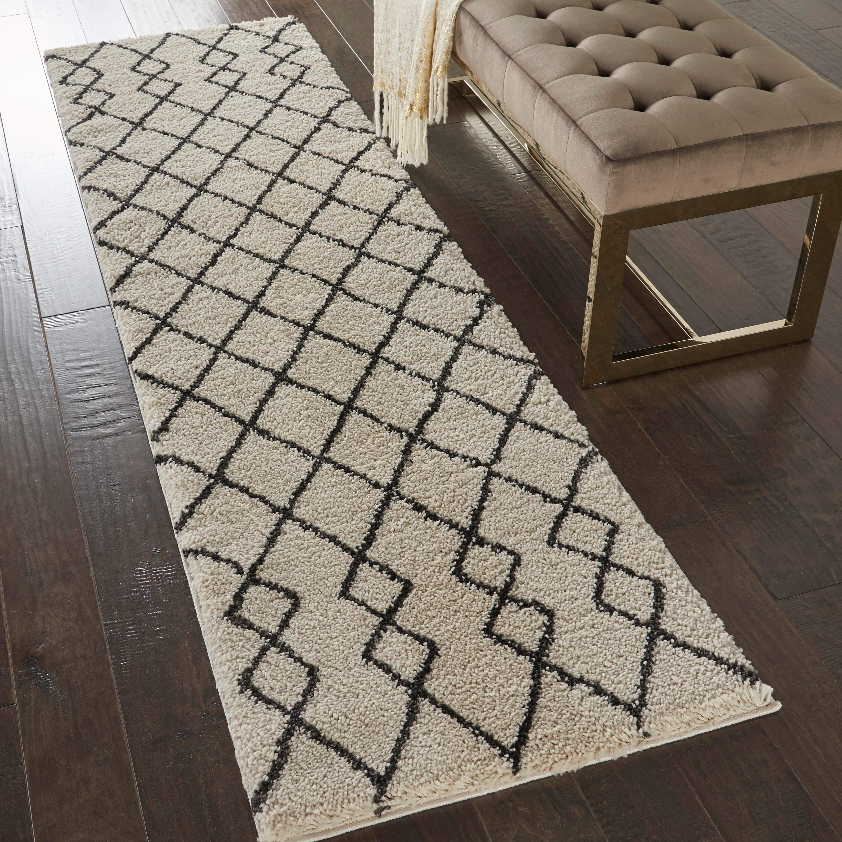 Click here for Nourison Home Martil 22 x 76 Charcoal Moroccan Ind... prices