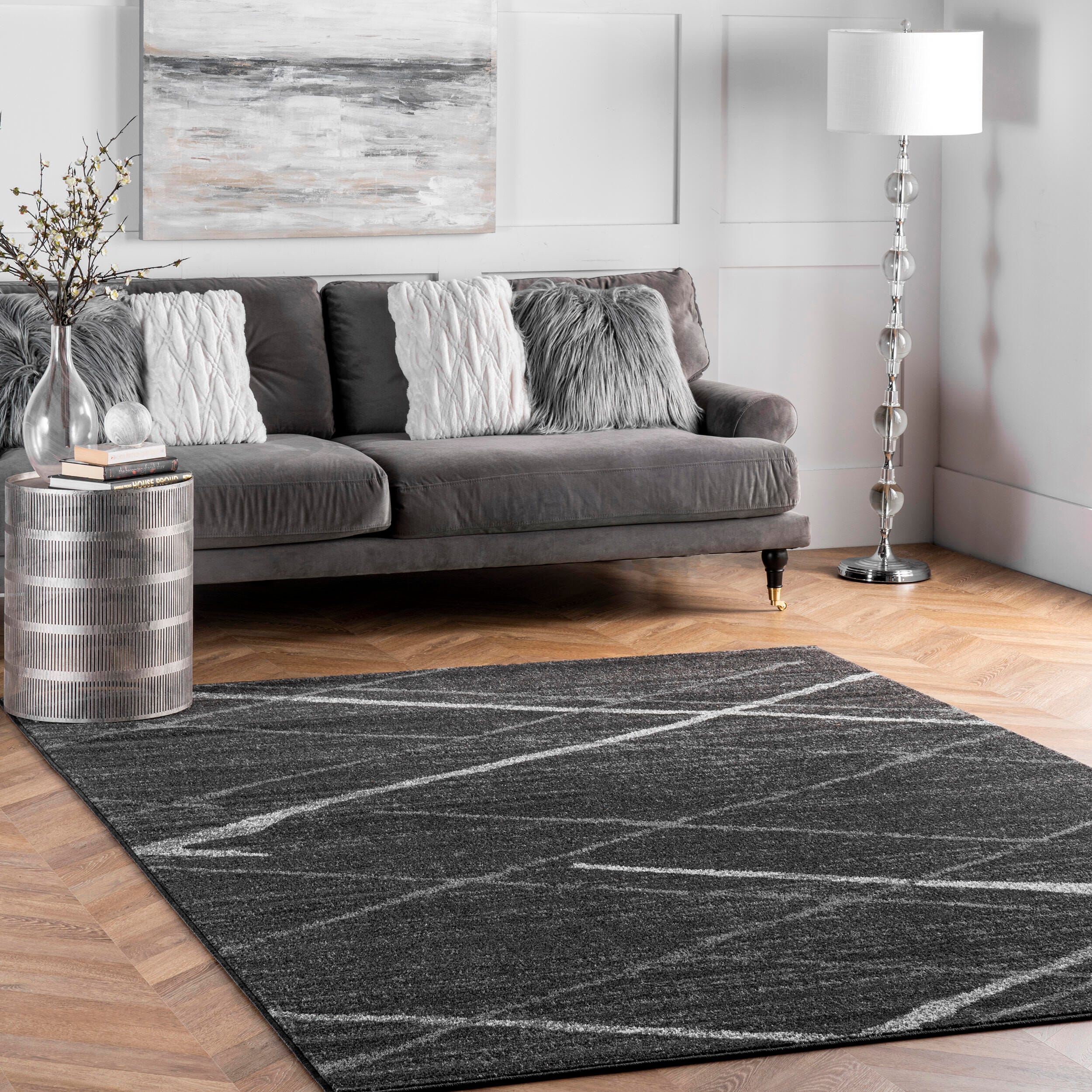 Click here for NuLoom Thigpen Contemporary Area Rug  Dark Gray prices