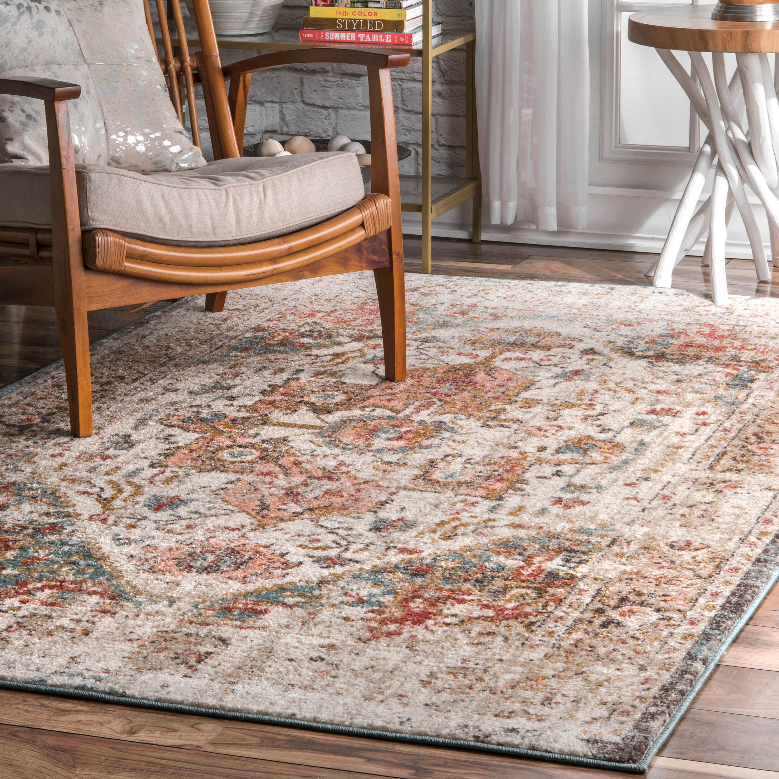 Click here for NuLoom Justine Vintage Medallion Area Rug  Beige prices