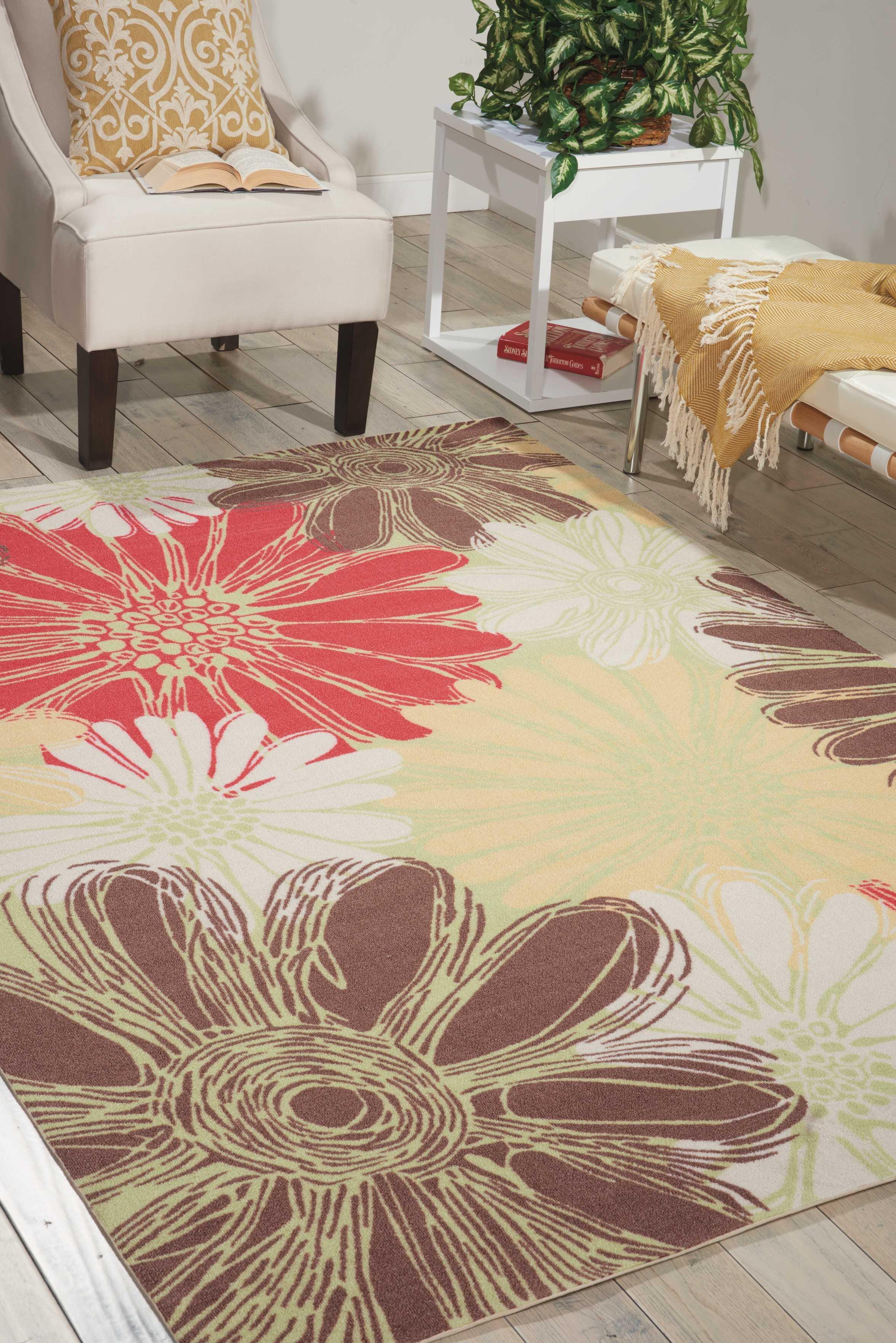 Click here for Nourison Home & Garden 79 x 1010 Green Contemporar... prices