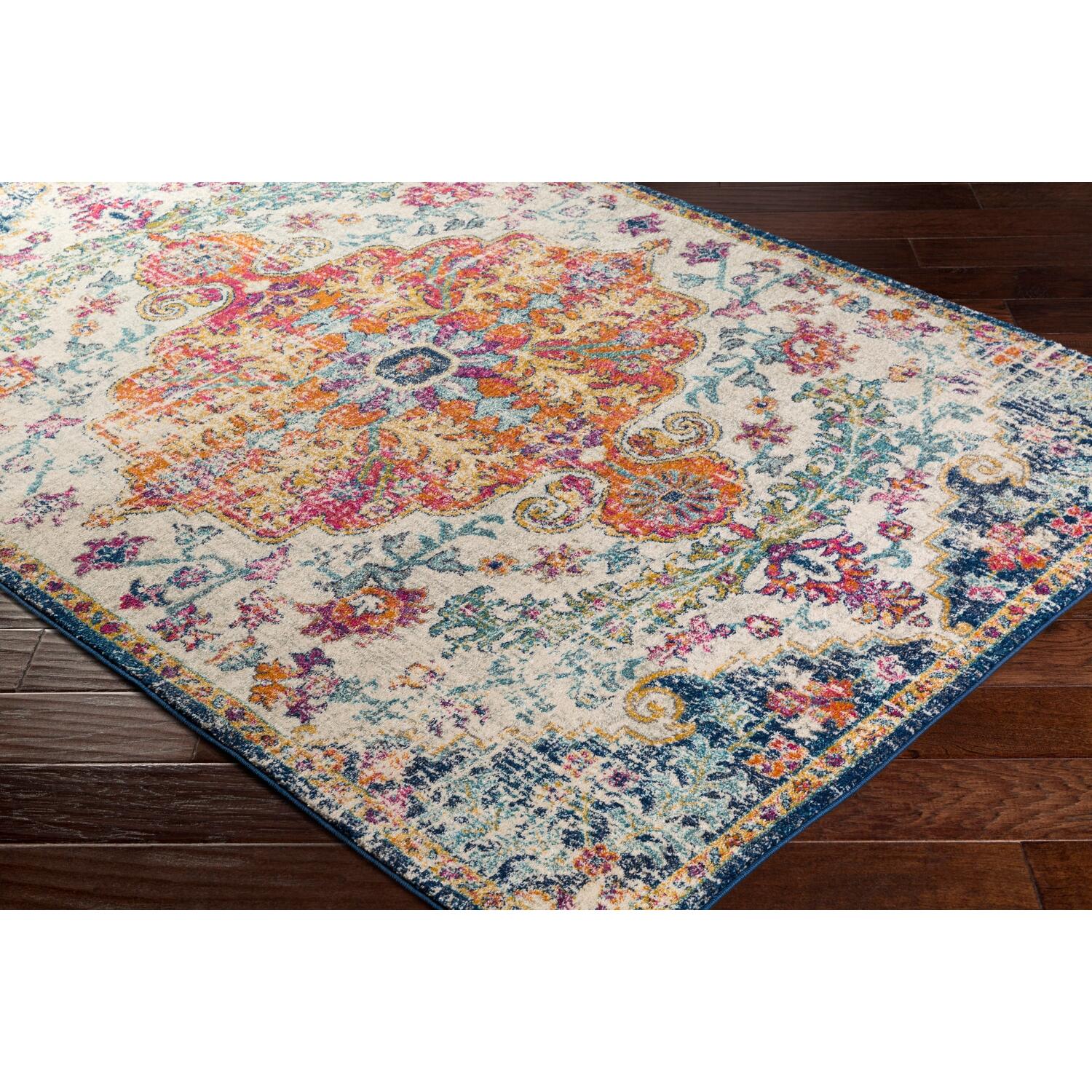 Click here for Surya Harput 3 11 X 5 7 Area Rug  Orange/Navy prices
