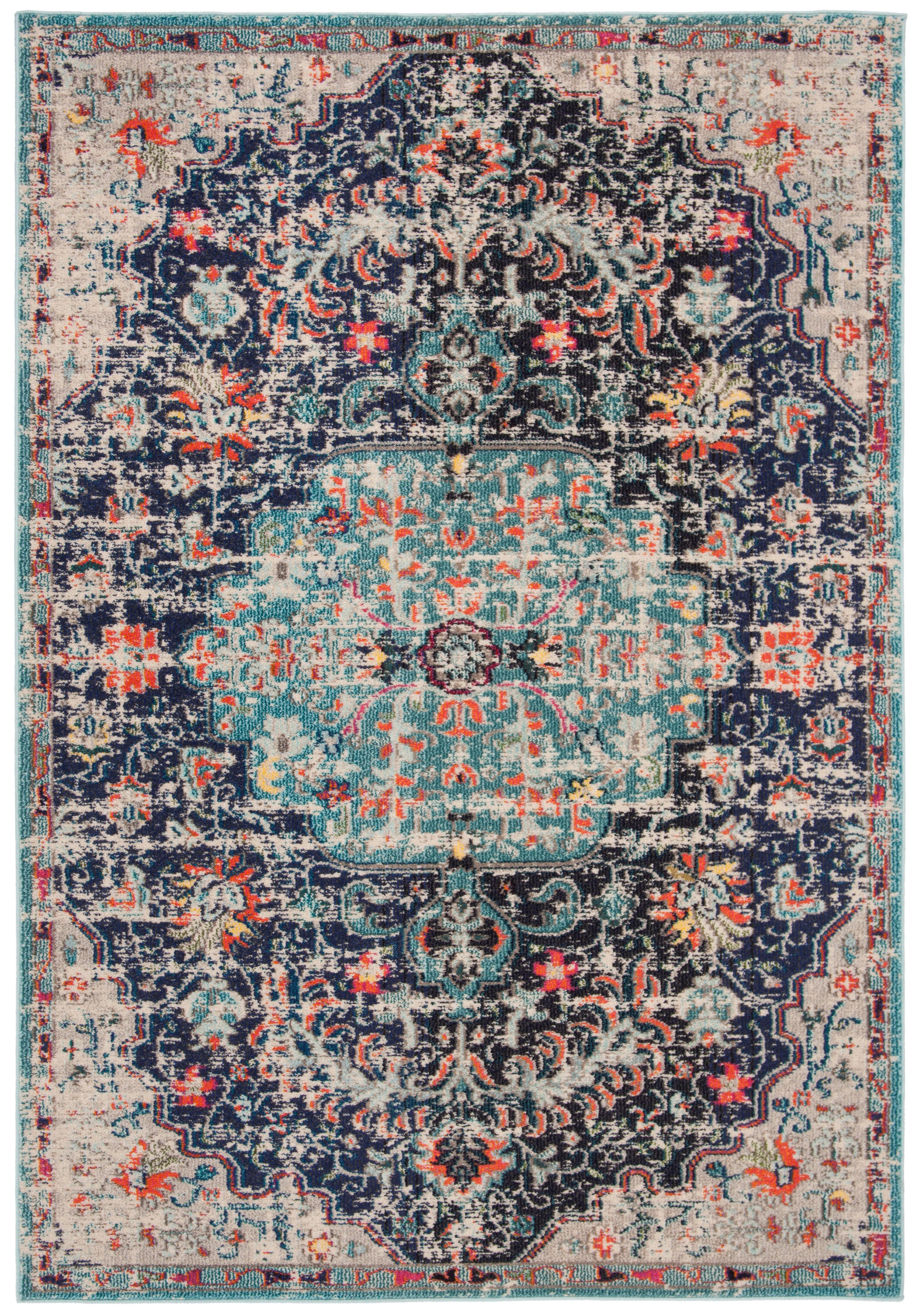 Click here for Safavieh Madison Piedad 6 x 9 Area Rug  Black/Teal prices
