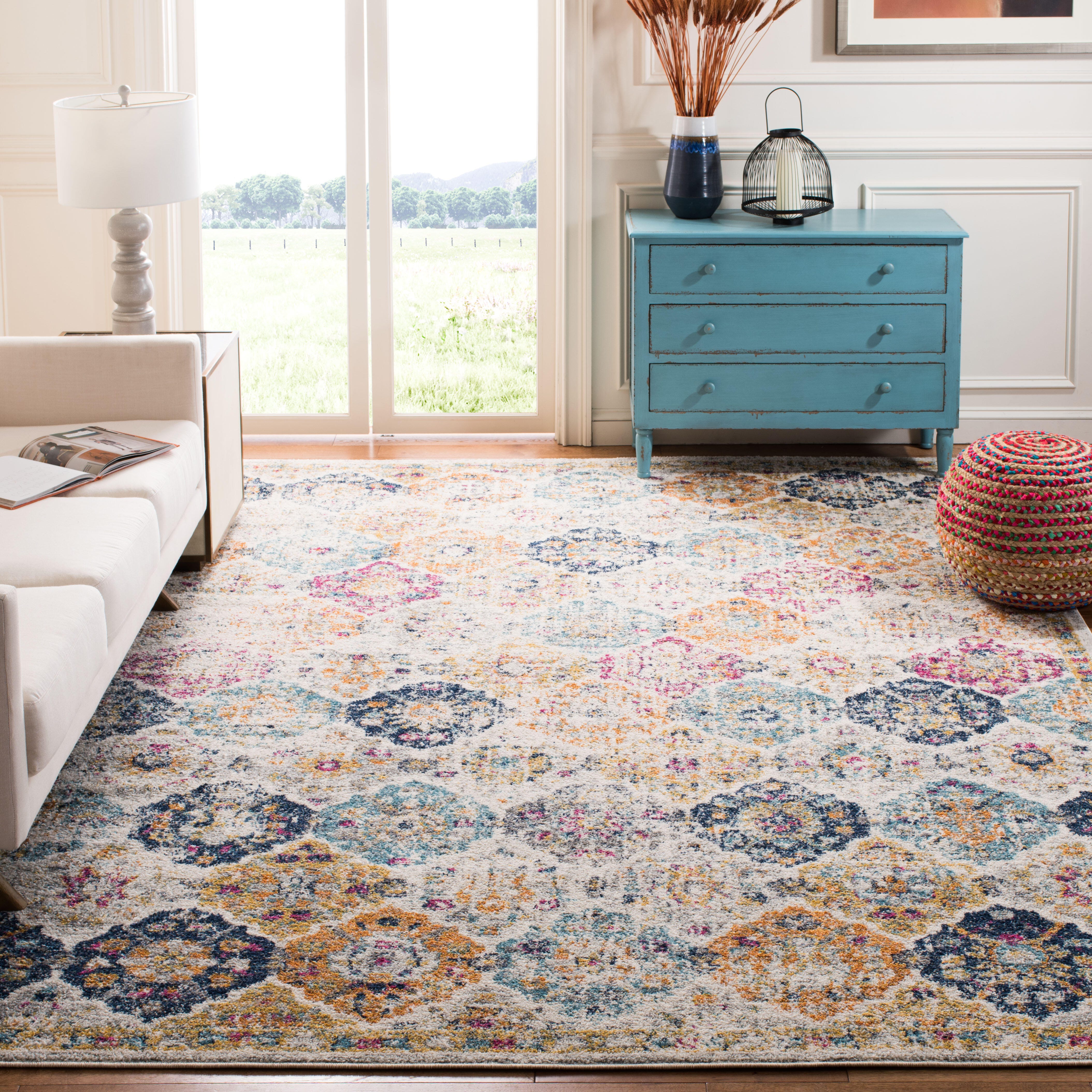 Click here for Safavieh Madison Franya 8 x 10 Area Rug  Cream/Mul... prices