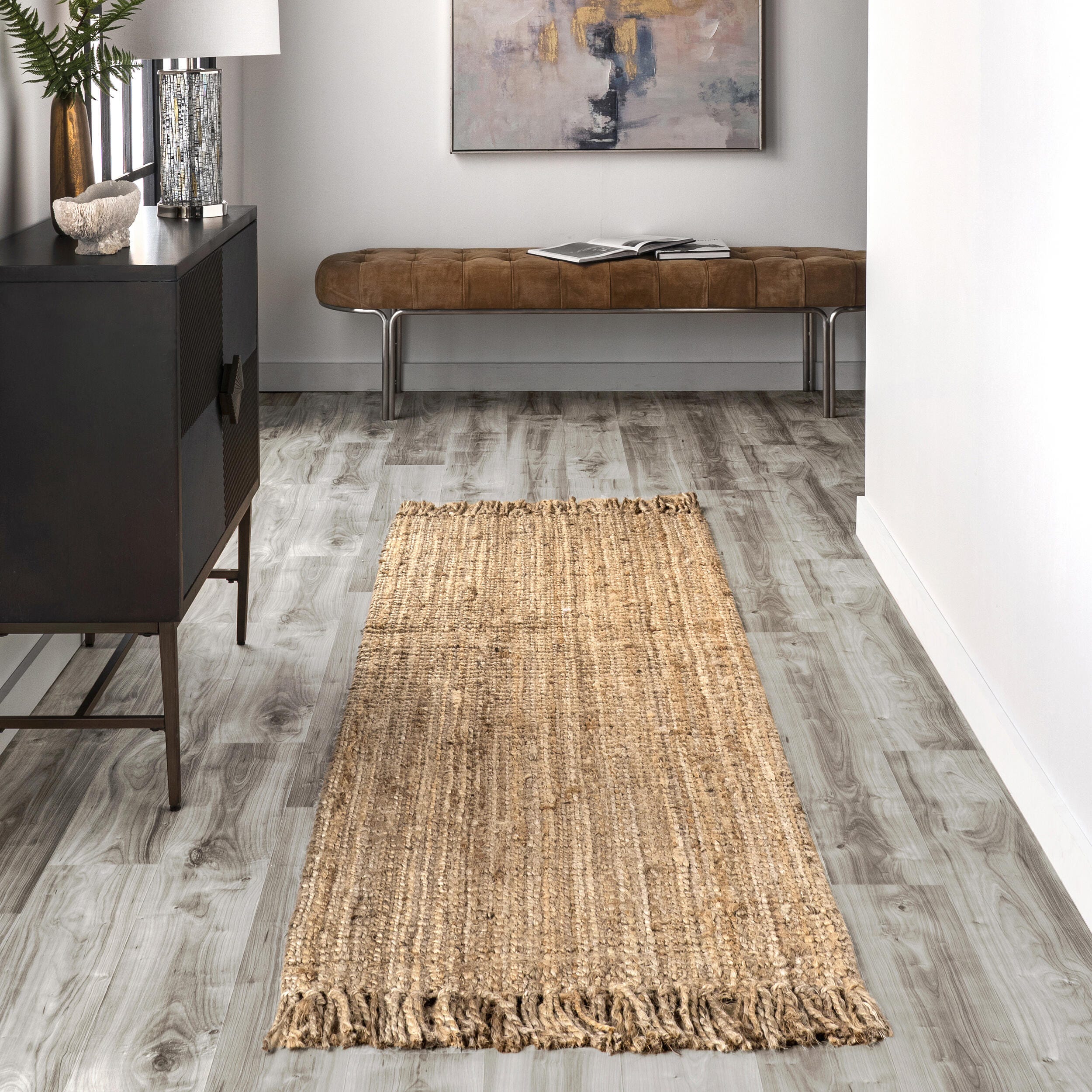 Click here for Nuloom Daniela Farmhouse Chunky Jute Area Rug  Nat... prices