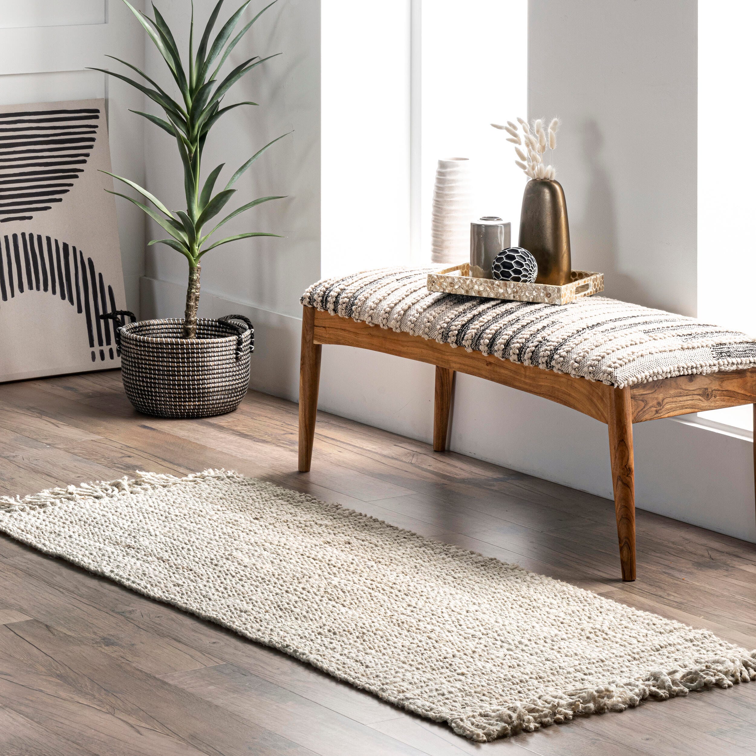 Click here for Nuloom Daniela Farmhouse Chunky Jute Area Rug  Off... prices