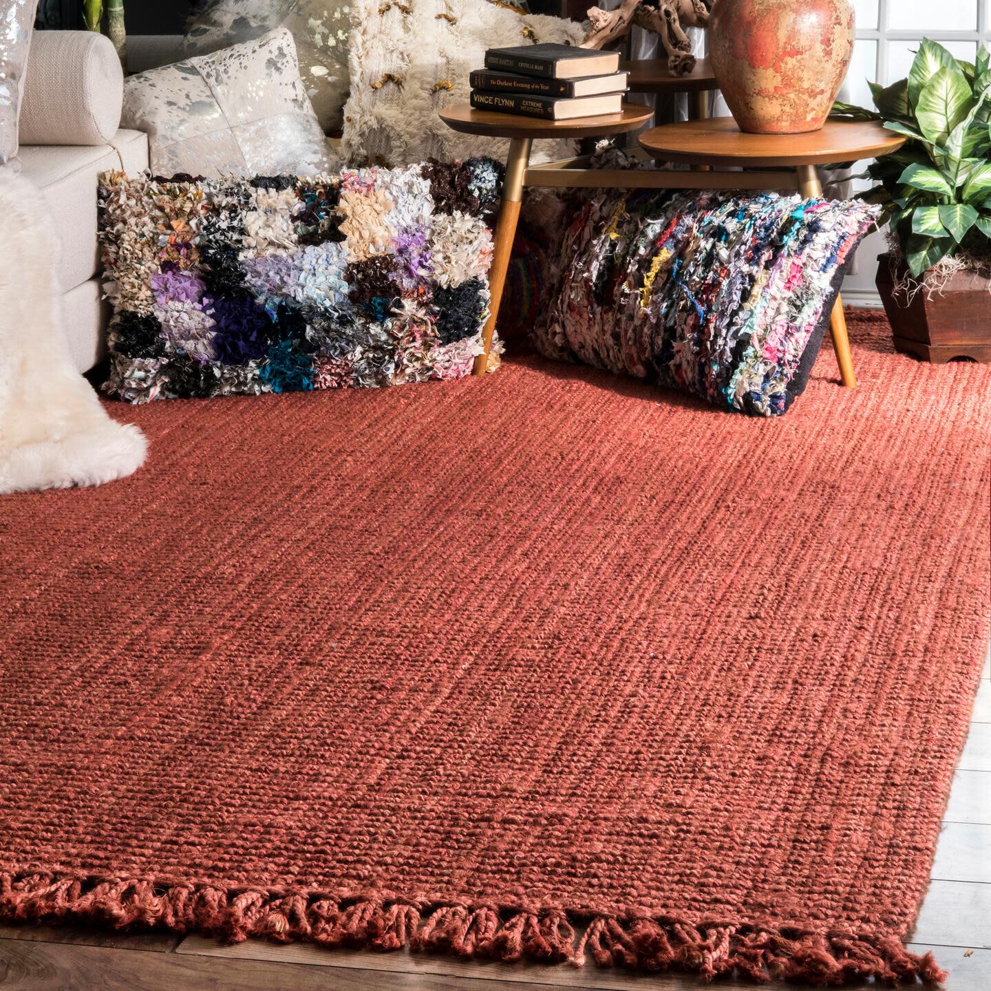 Click here for Nuloom Daniela Farmhouse Chunky Jute Area Rug  Bri... prices