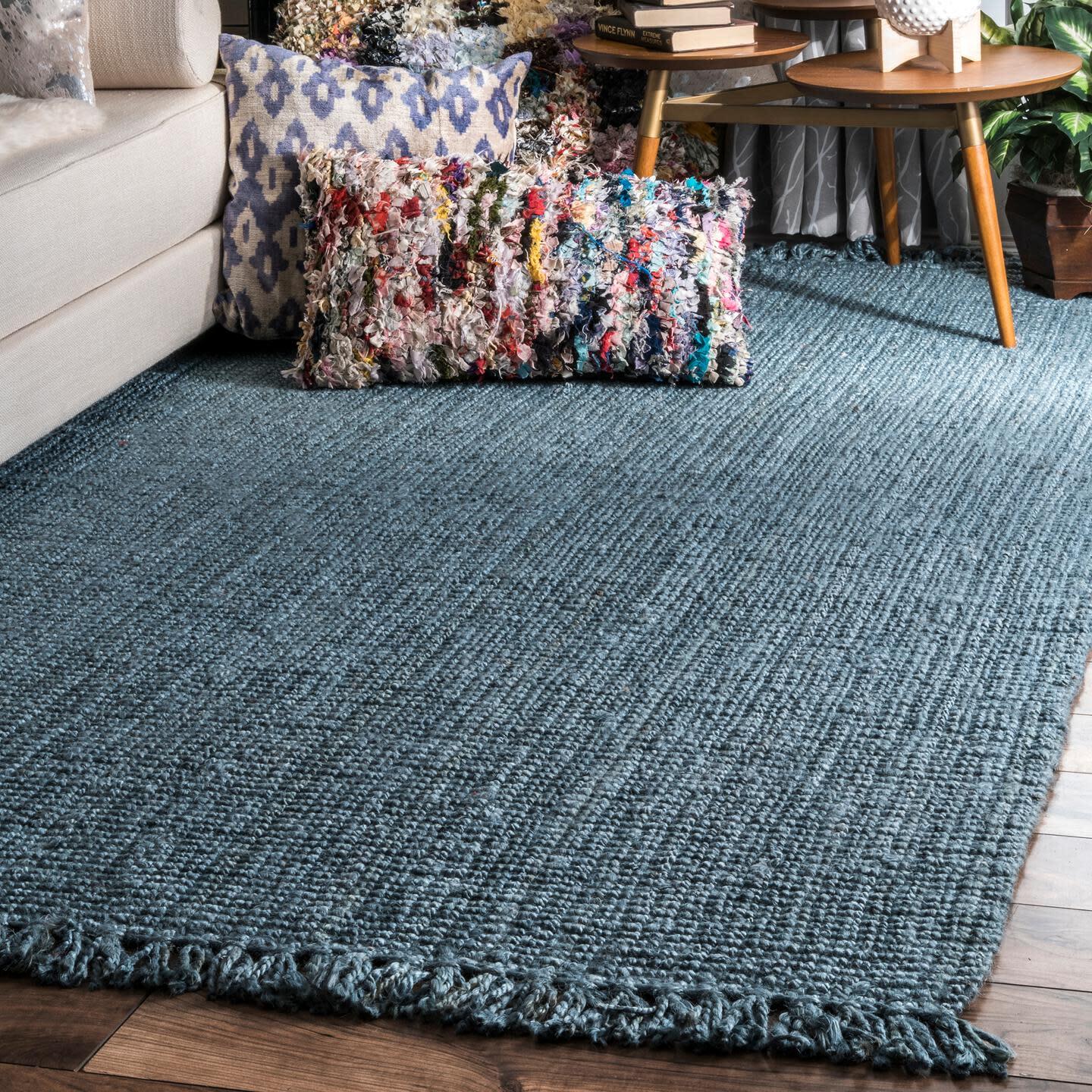 Click here for Nuloom Daniela Farmhouse Chunky Jute Area Rug  Blu... prices