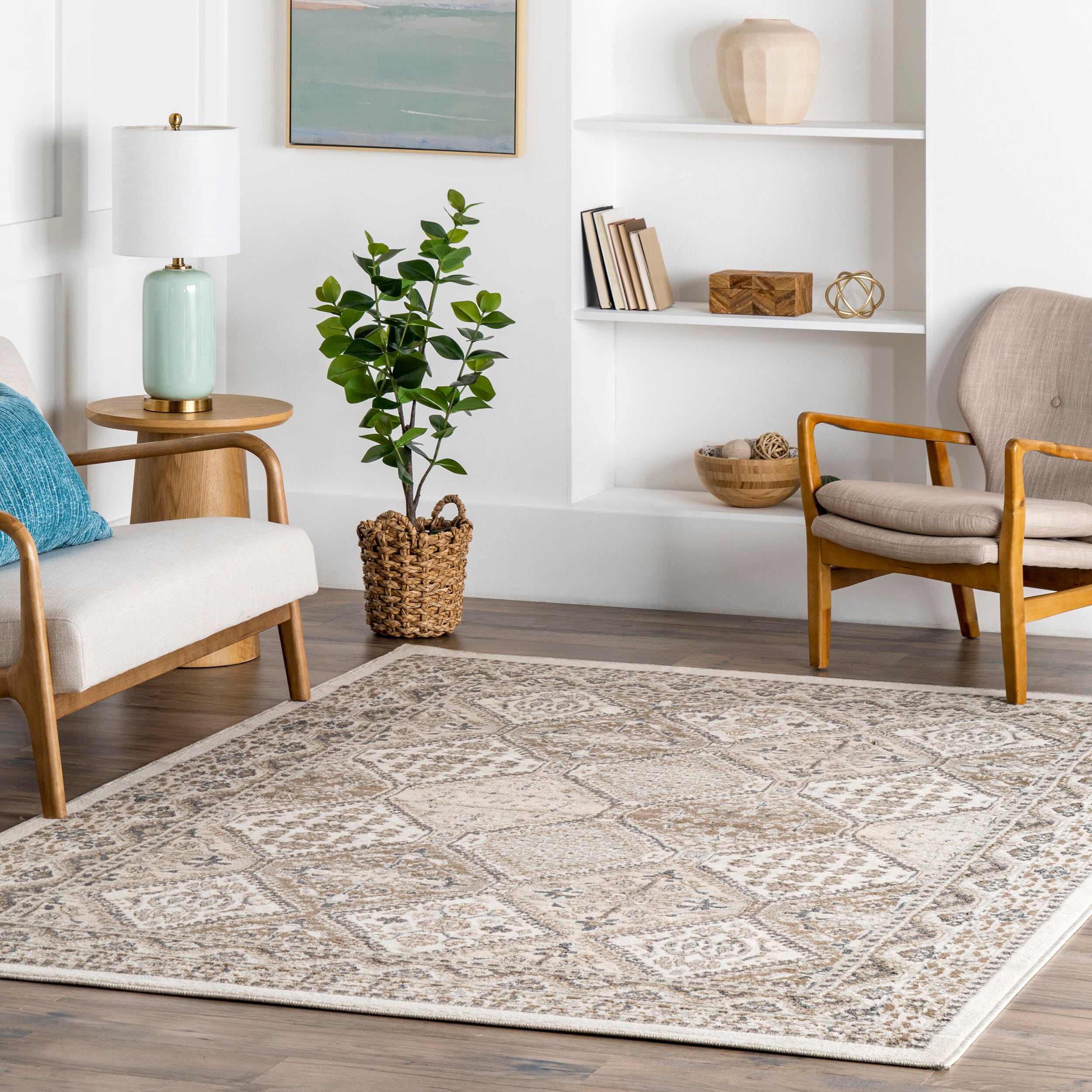 Click here for Nuloom Becca Traditional Tiled Area Rug  Beige prices