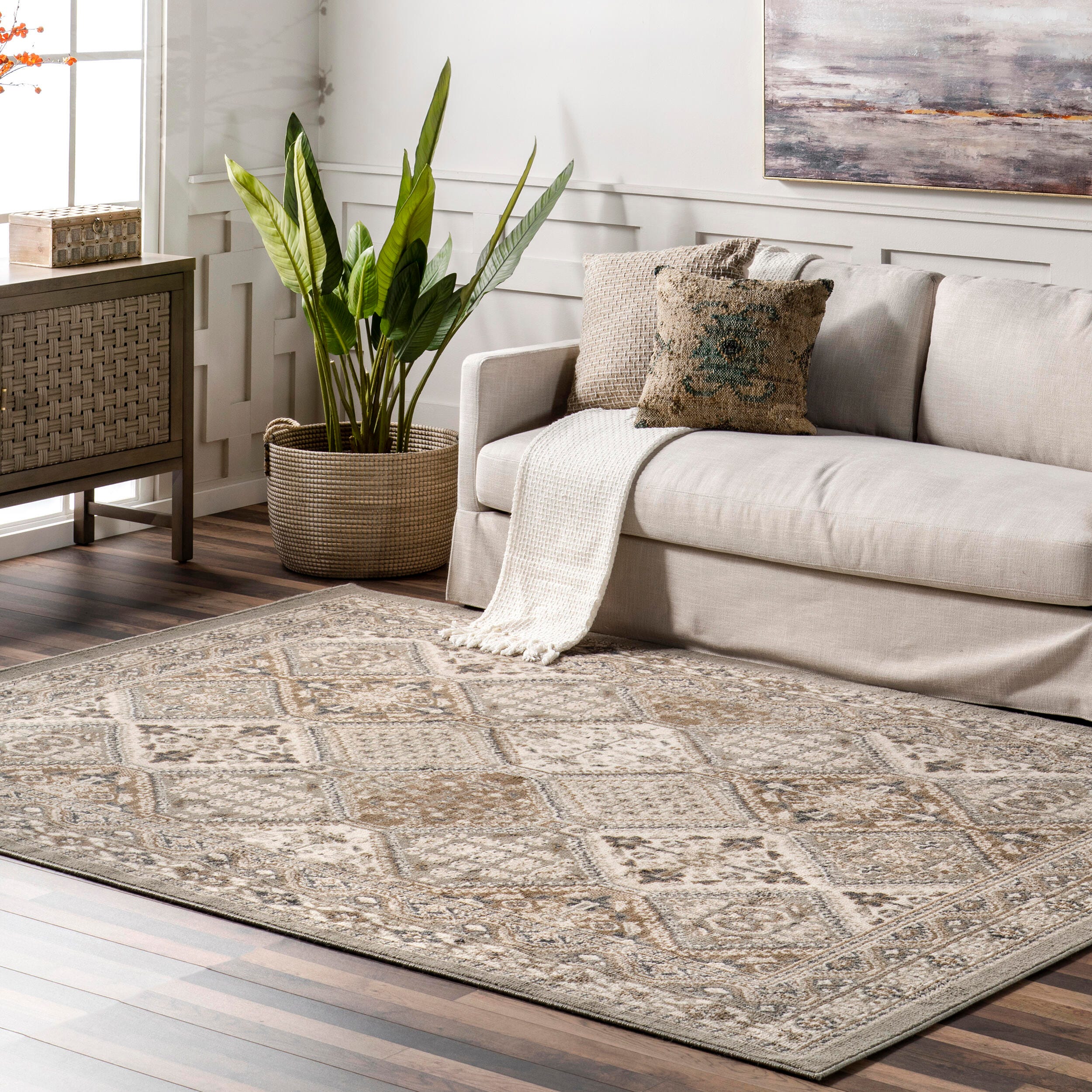 Click here for Nuloom Becca Traditional Tiled Area Rug  Gray prices