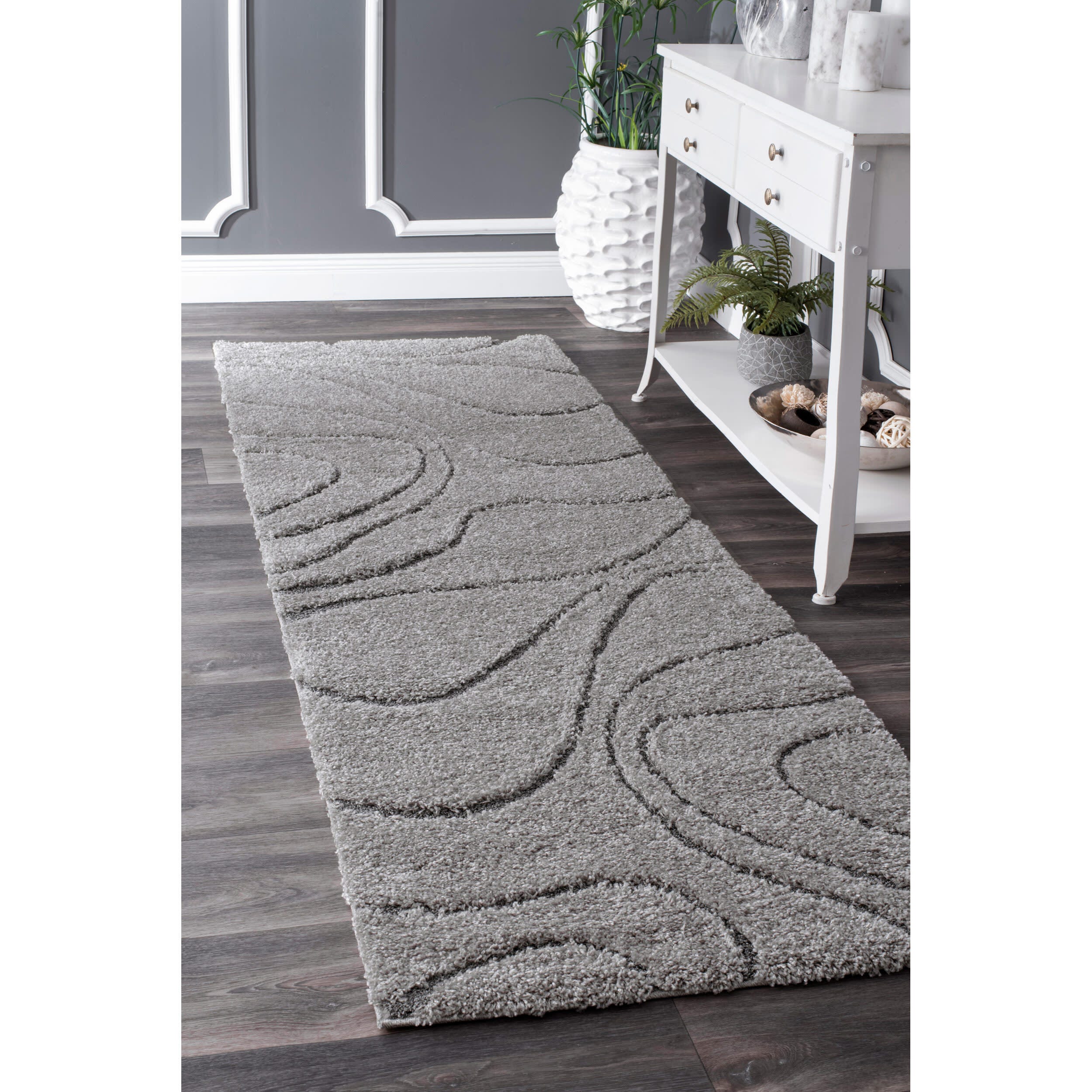 Click here for Nuloom Carolyn Modern Shag Runner Rug  Dark Gray prices
