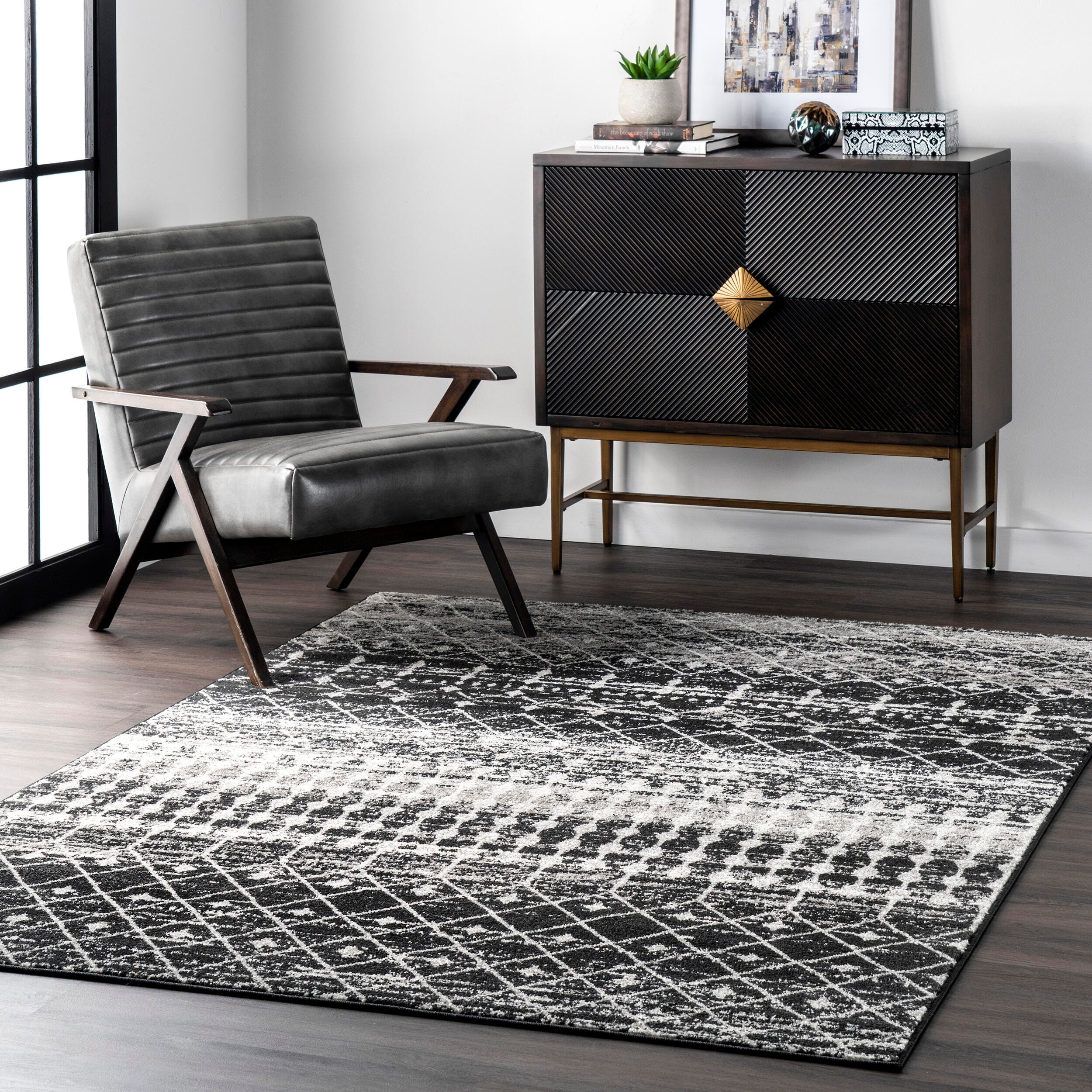 Click here for Nuloom Moroccan Blythe Area Rug  Black prices