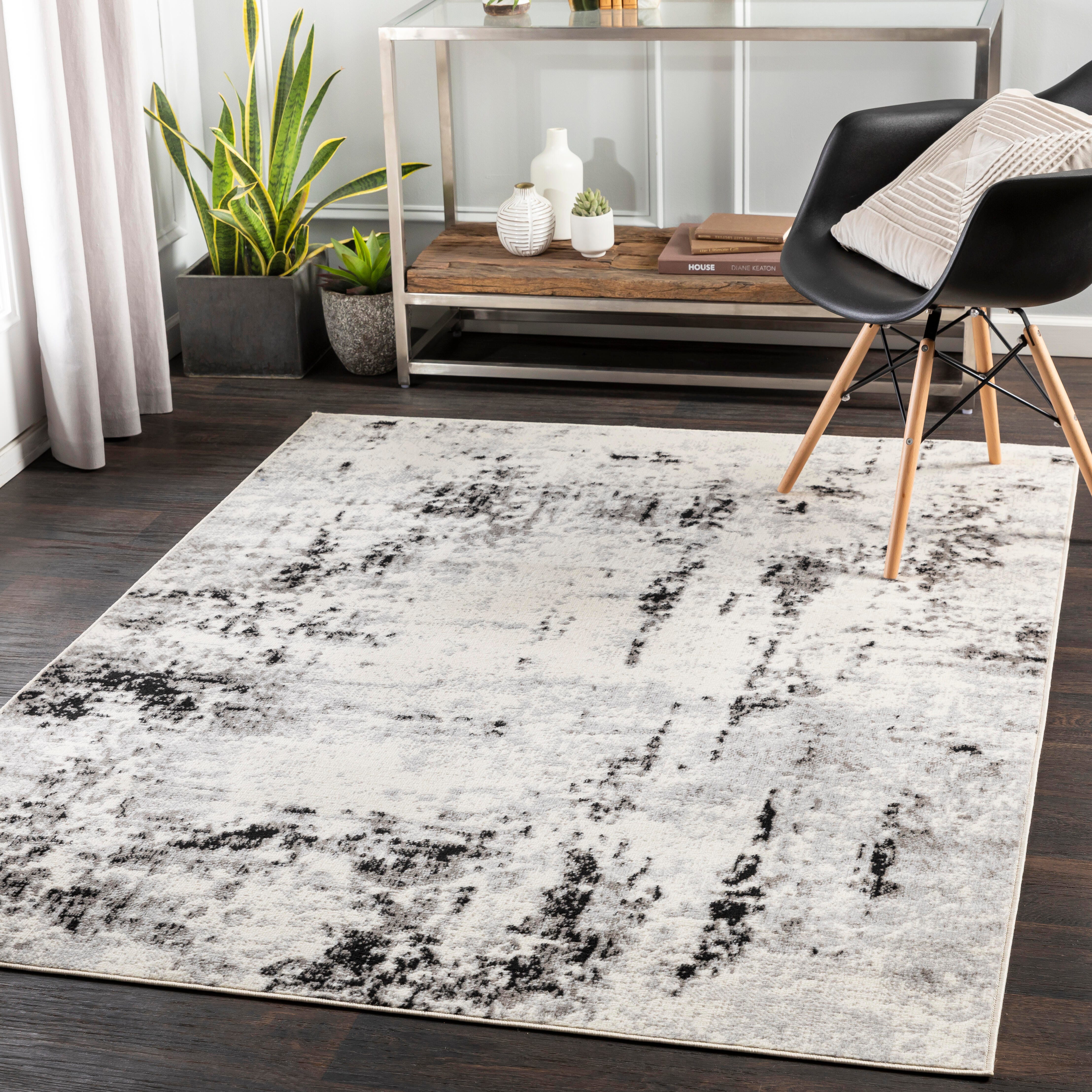 Click here for Livabliss Pisa 5 x 7 Area Rug  Black/Gray prices