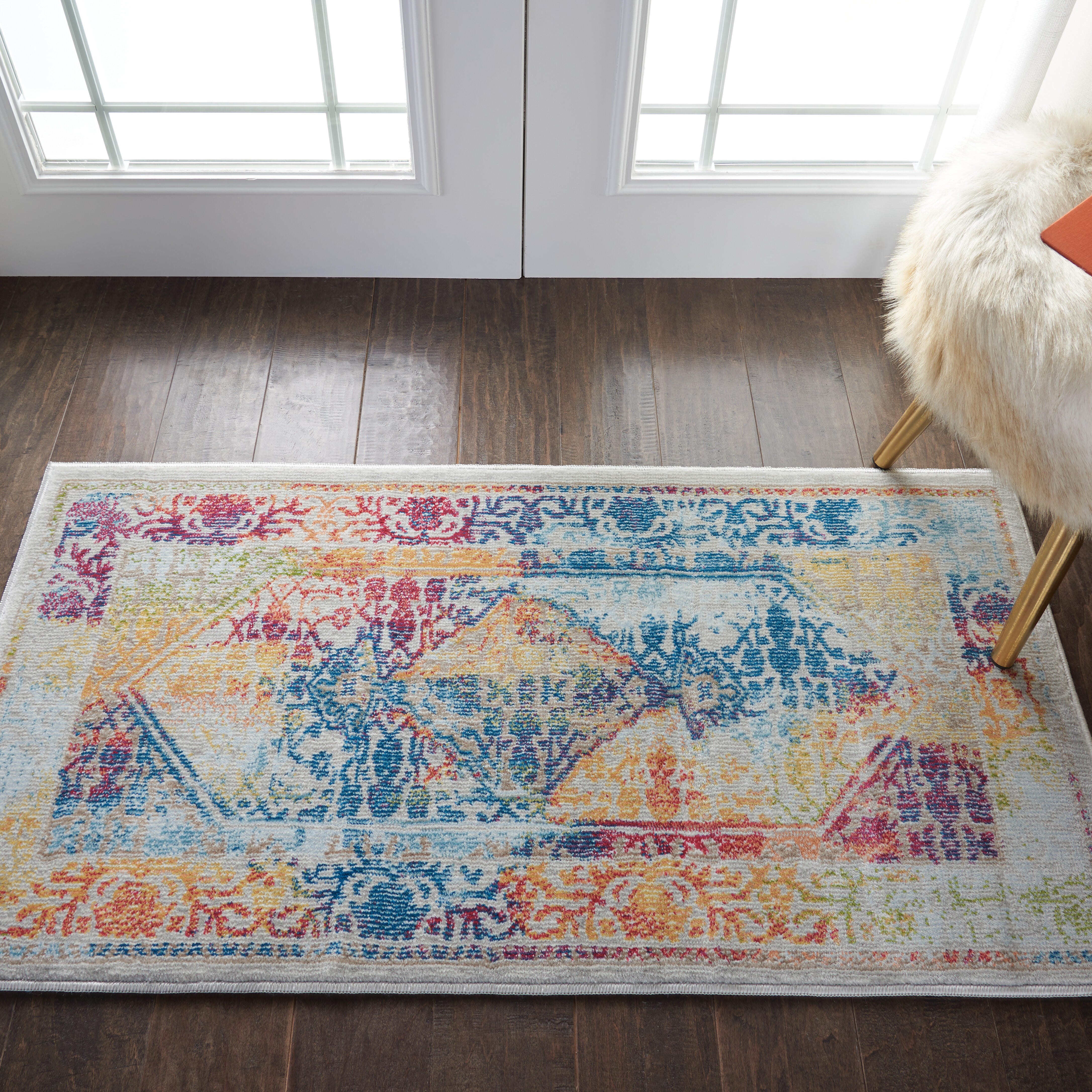 Click here for Nourison Home Ankara Global 2 x 4 Ivory/Multicolor... prices