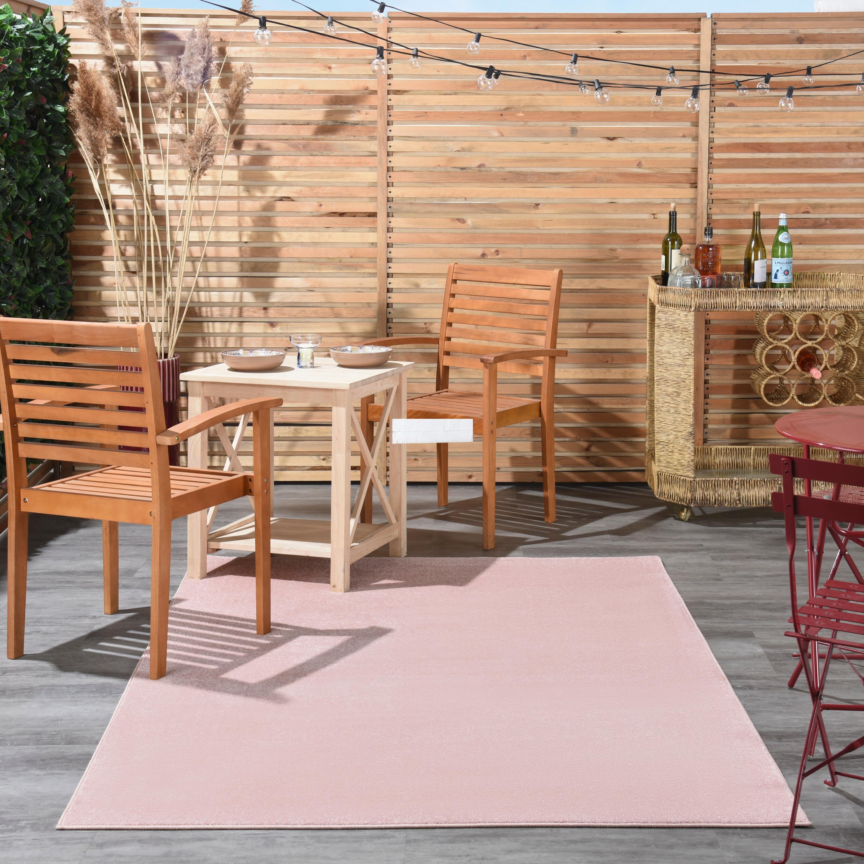Click here for Nourison Home Essentials 5 x 7 Pink Outdoor Indoor... prices
