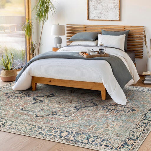 Click here for Surya Kemer Vintage Medallion Machine Washable Are... prices