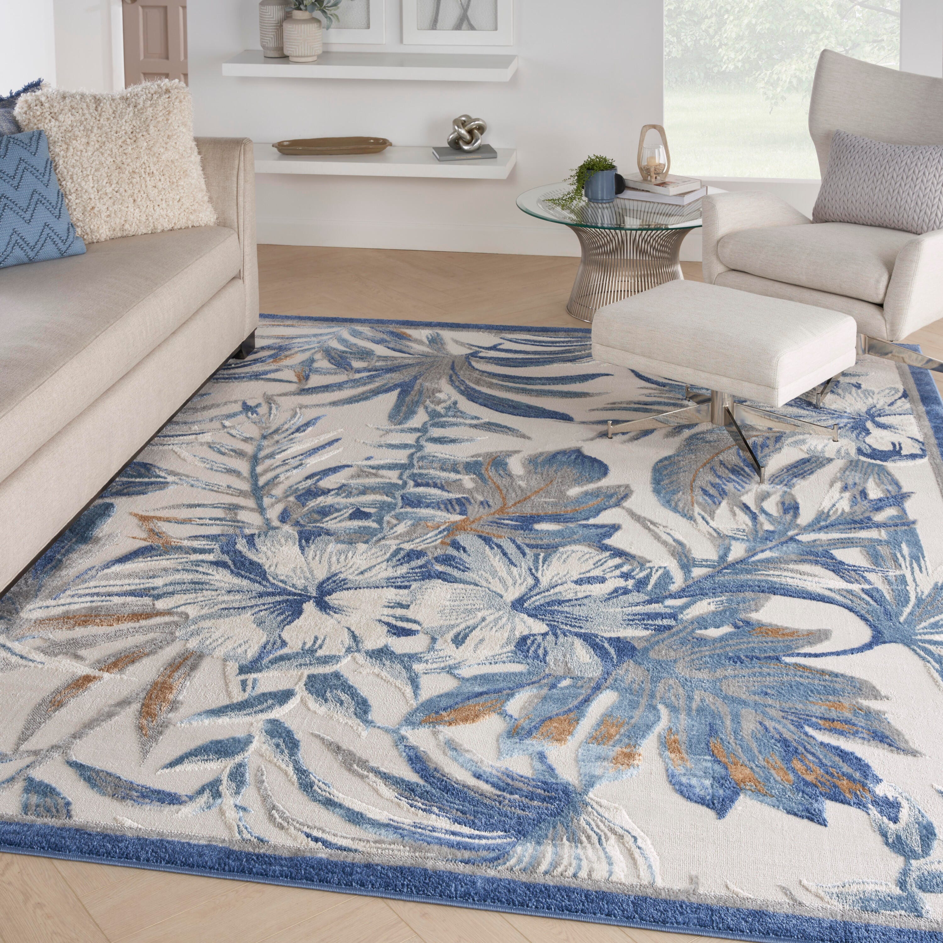 Click here for Nourison Home Reef Seaside 710 x 910 Area Rug  Ivo... prices