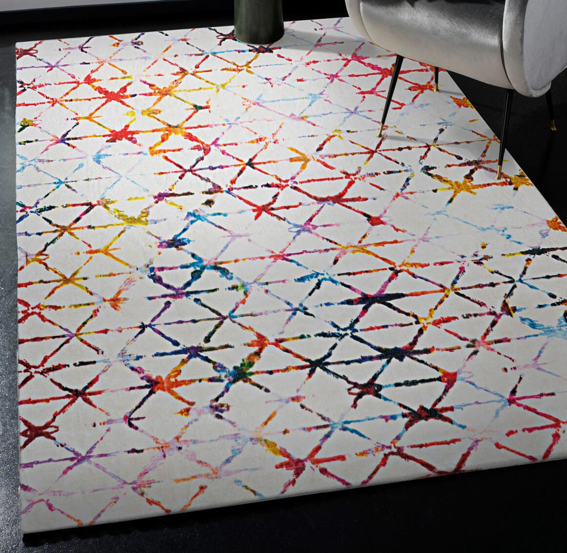 Click here for Linon Motif Printed Vibrant Faux Rabbit Felix 5 X... prices