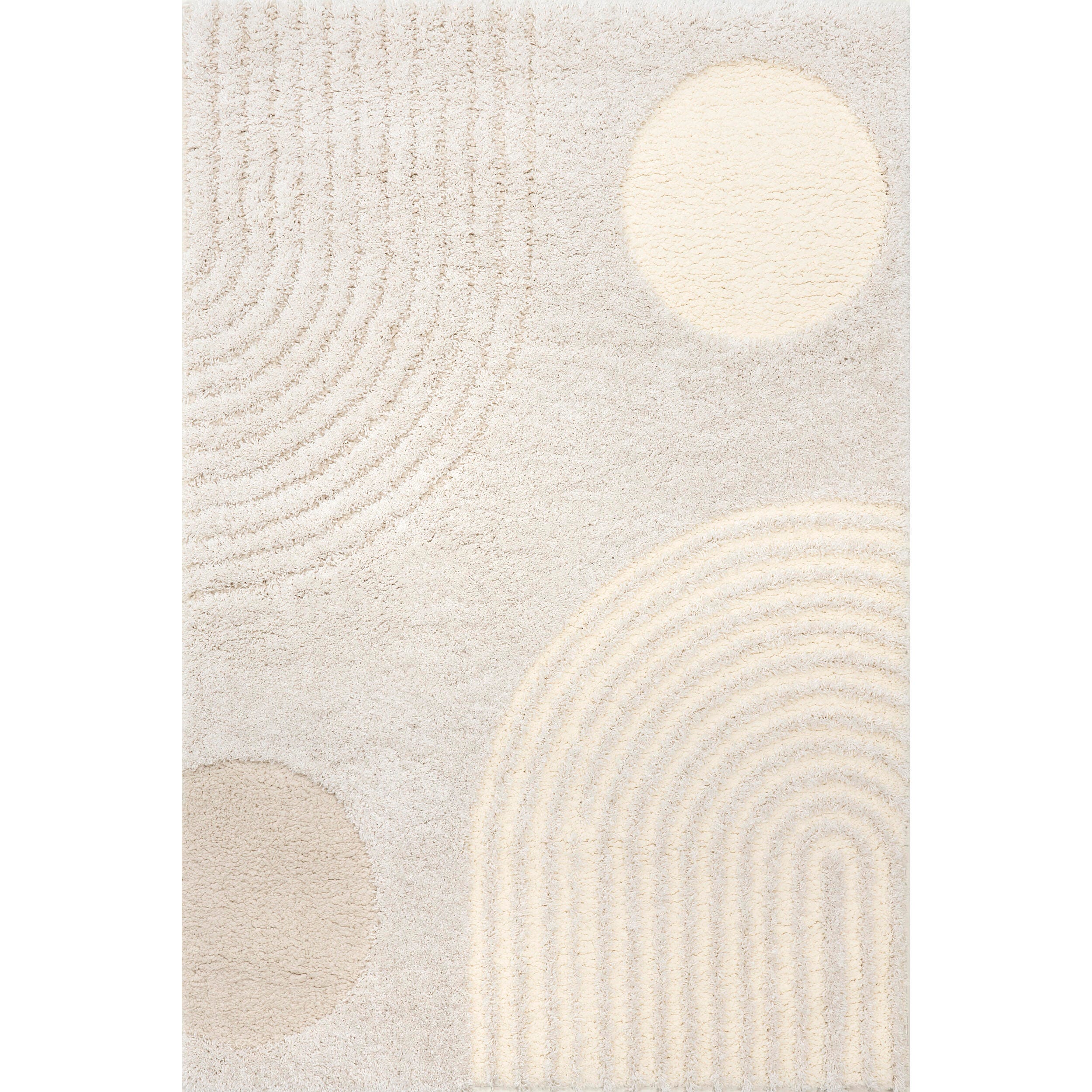 Click here for nuLOOM Gloria Abstract Shag Area Rug  Beige prices