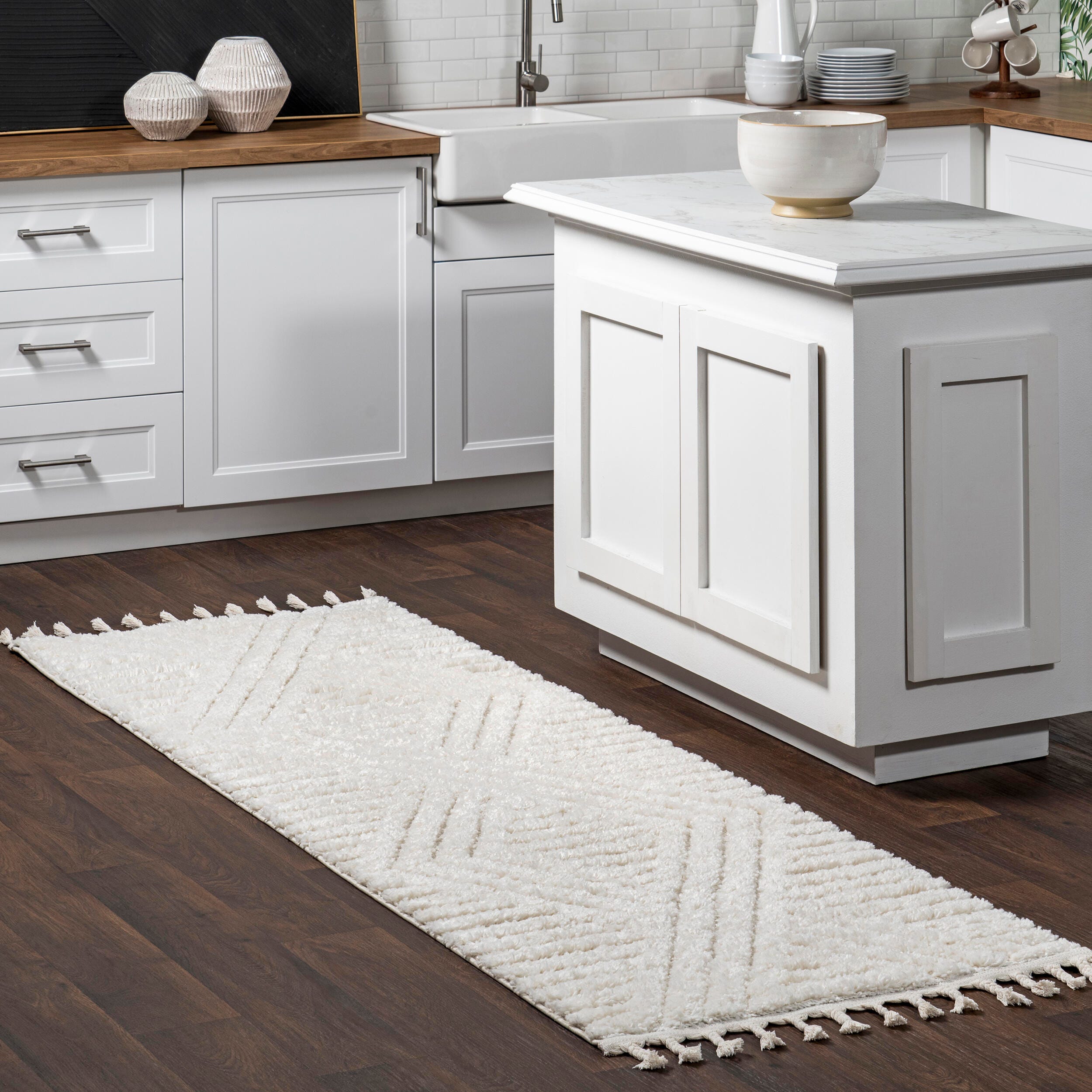 Click here for nuLOOM Risette 3 x 8 Runner Rug  Ivory prices