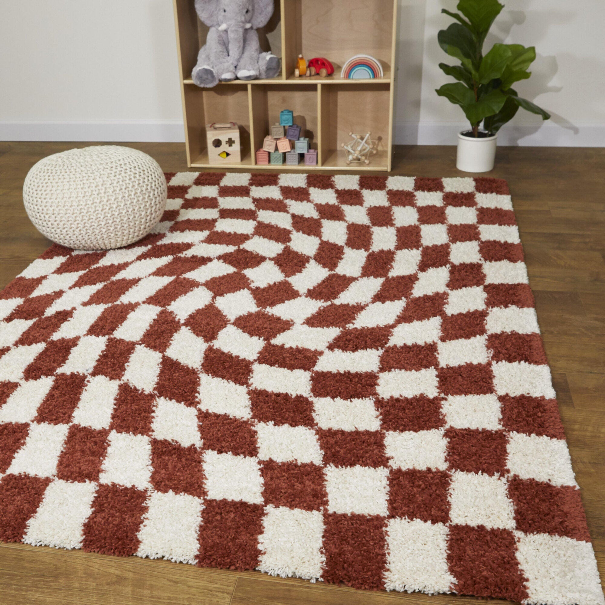 Click here for Balta Luther Modern Checkered Shag 5 3 x 7 Area Ru... prices