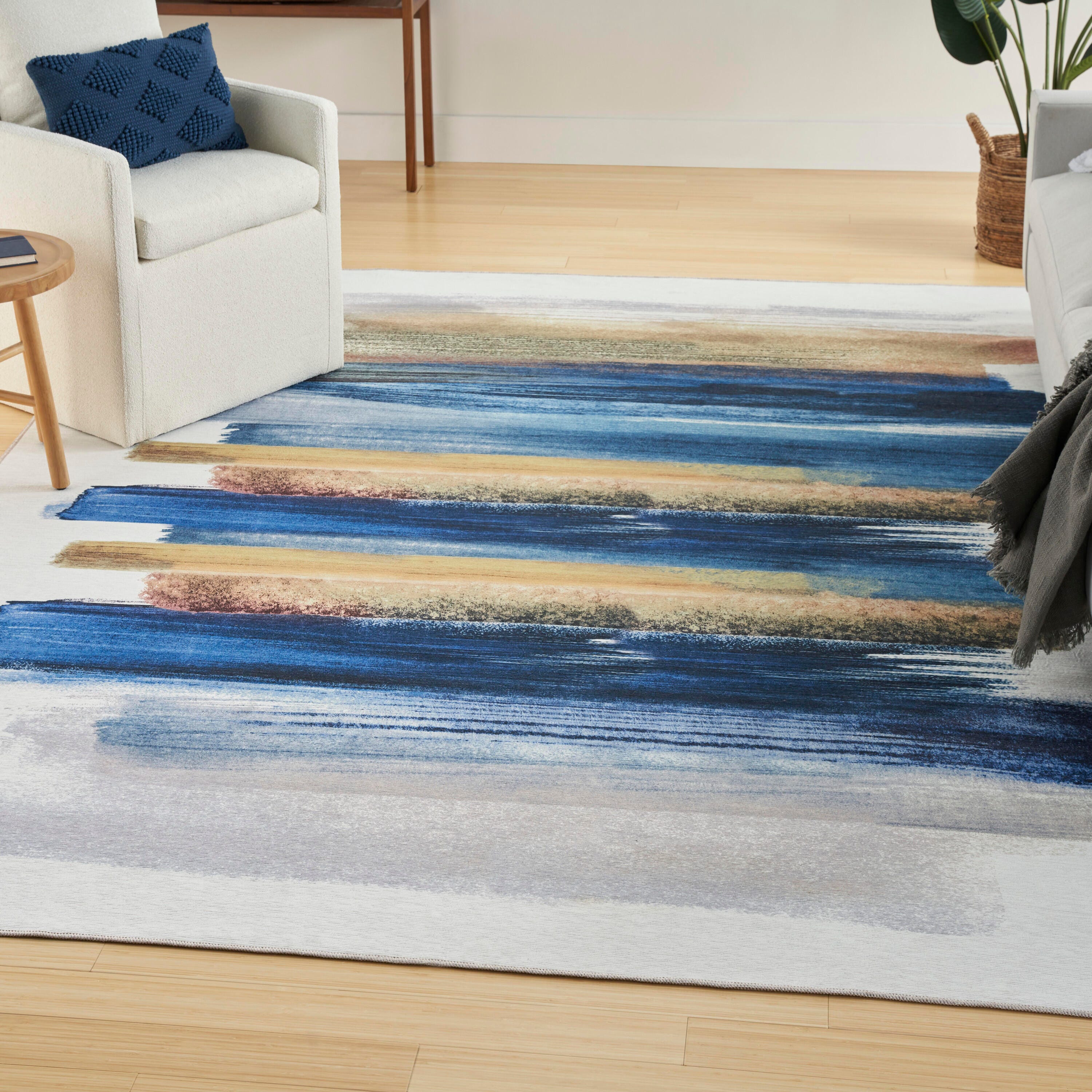 Click here for Nourison Home Elegant Washables Rug  Blue Multi prices