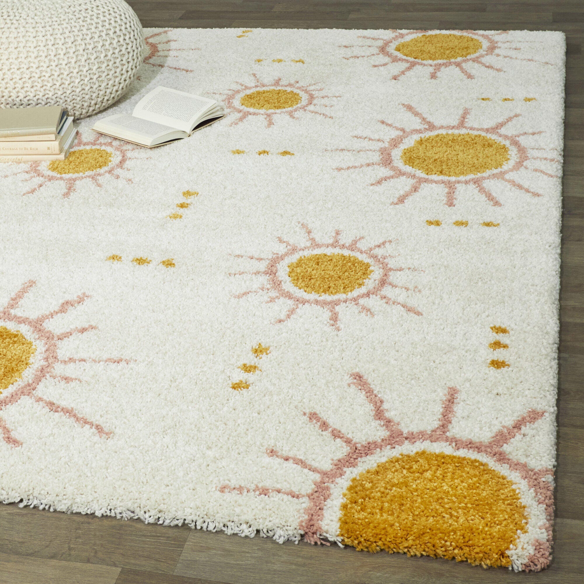 Click here for Balta Sun Spot Kids 3 11 x 5 7 Area Rug  Cream prices