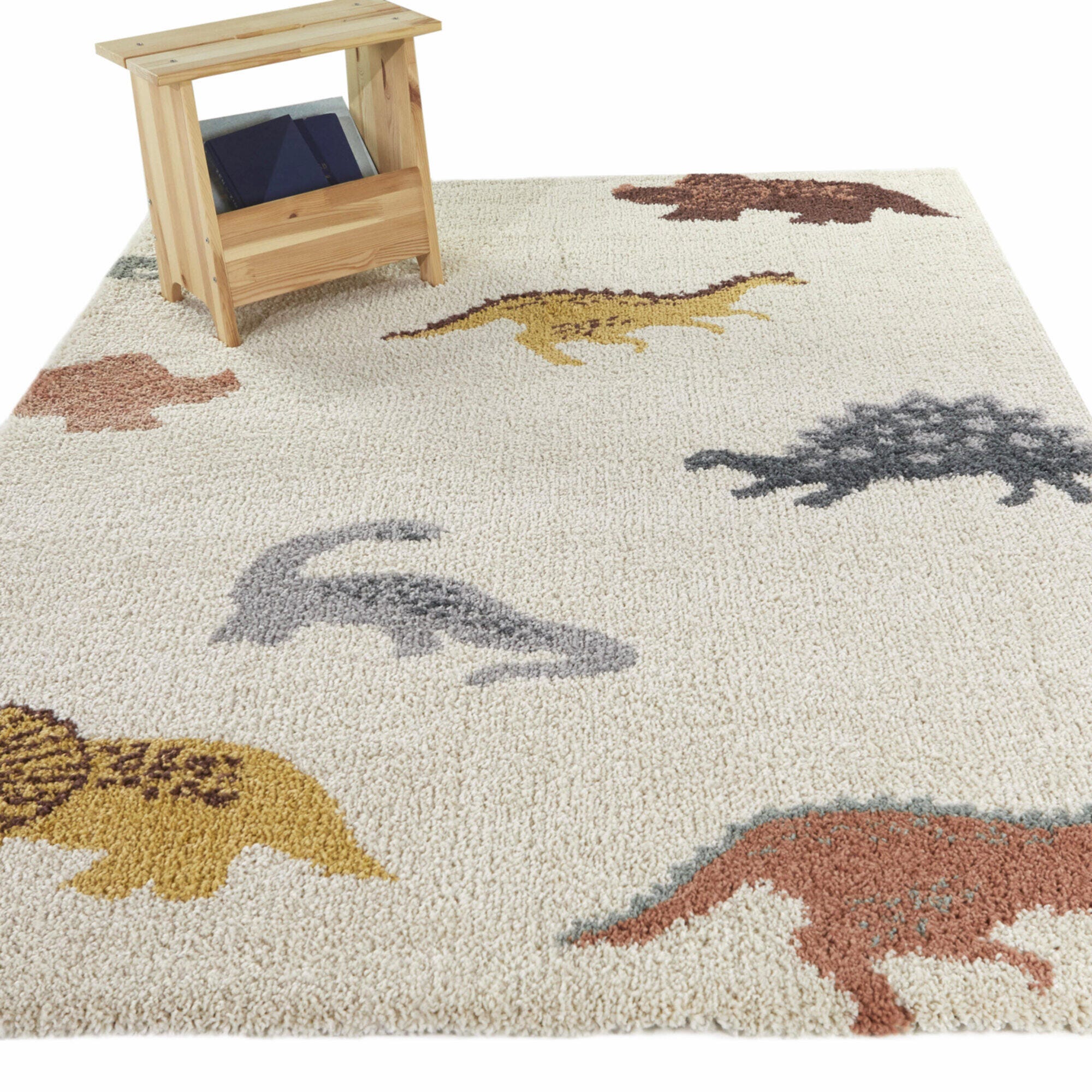 Click here for Balta Dinosaur Kids Dino Shag 4 4 x 6 Area Rug  Cr... prices