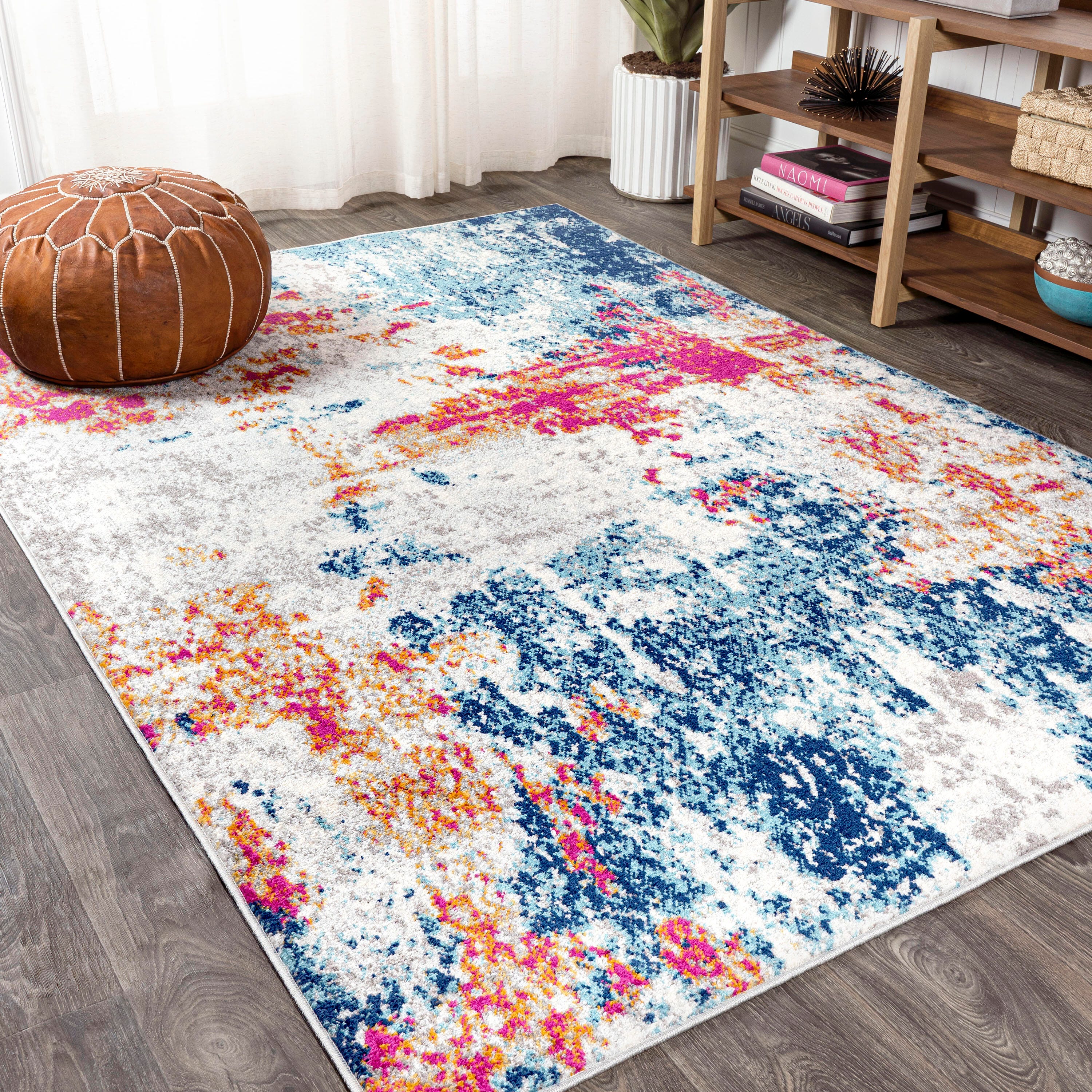 Click here for Jonathan Y Sunset Abstract Area Rug  Blue/Multi prices