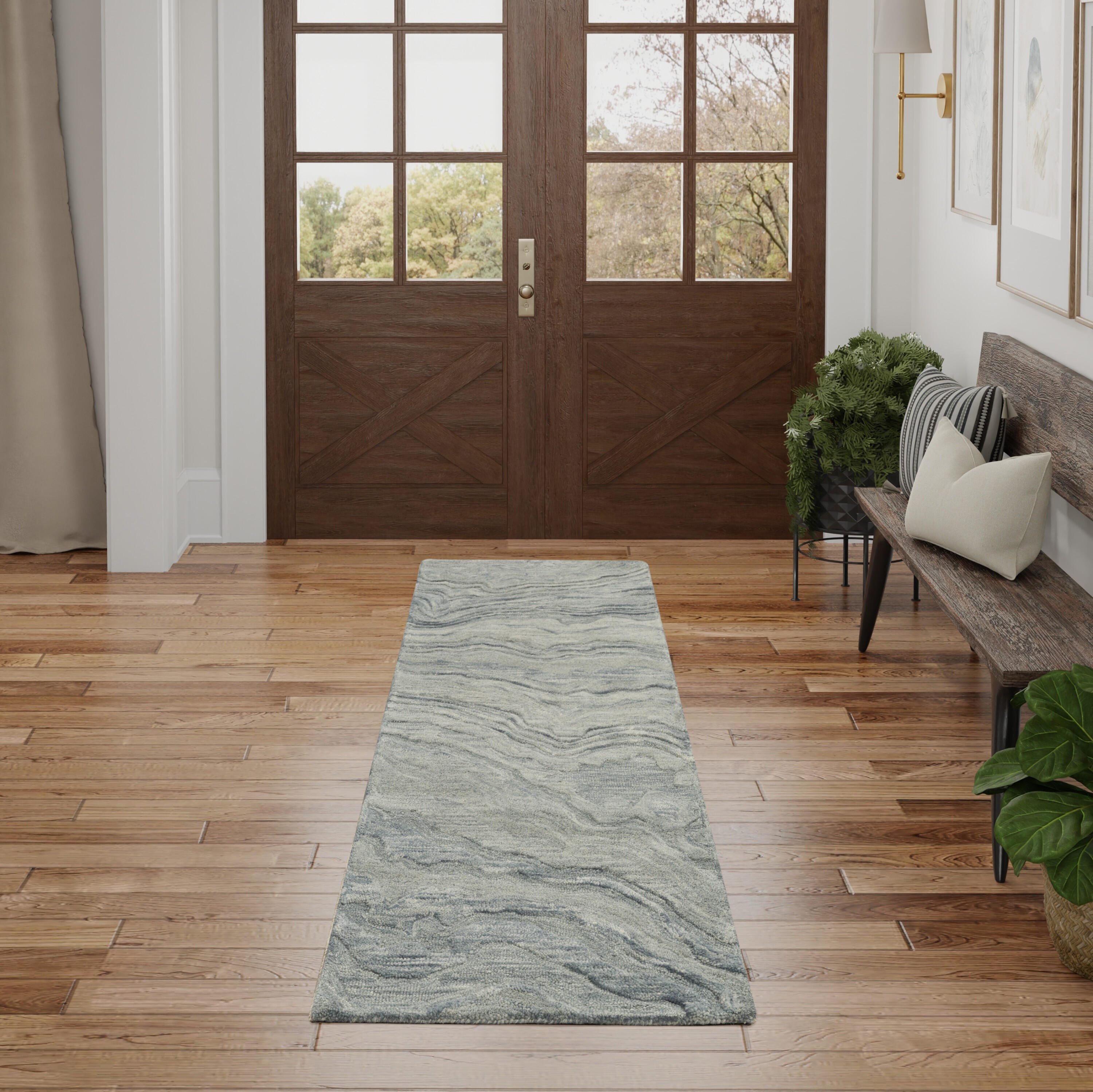 Click here for Nourison Home Graceful Area Rug 2 x 8  Blue prices