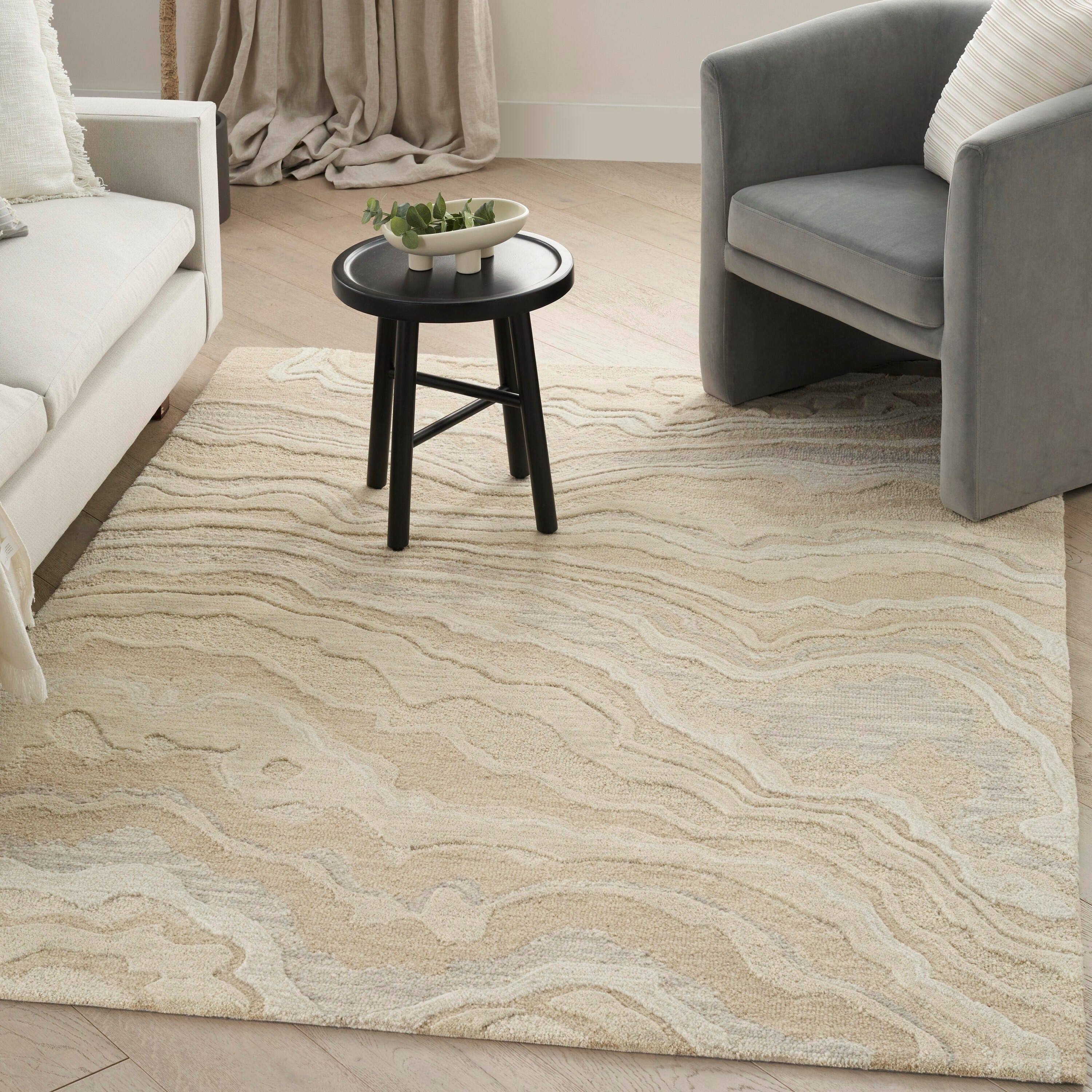 Click here for Nourison Home Graceful Area Rug 5 x 7  Beige prices