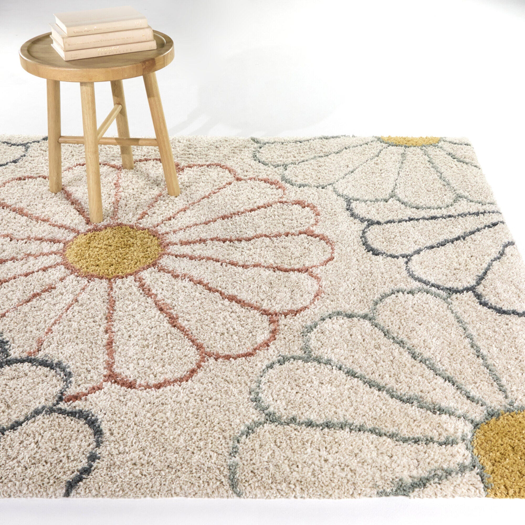 Click here for Sara Kids Flower 5 3 x 7 Area Rug  Cream prices