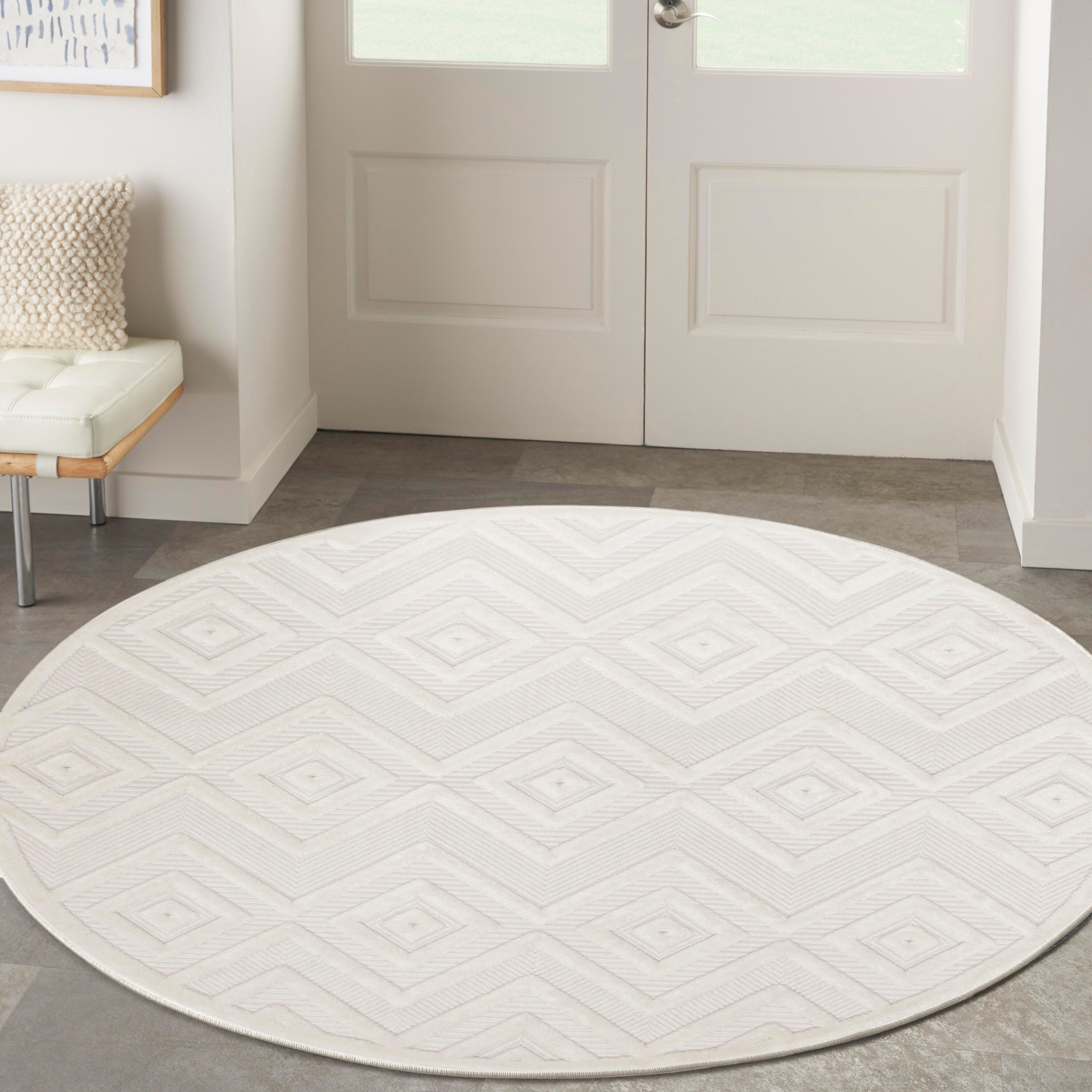 Click here for Nourison Home Versa 4 Area Rug  Ivory/White prices