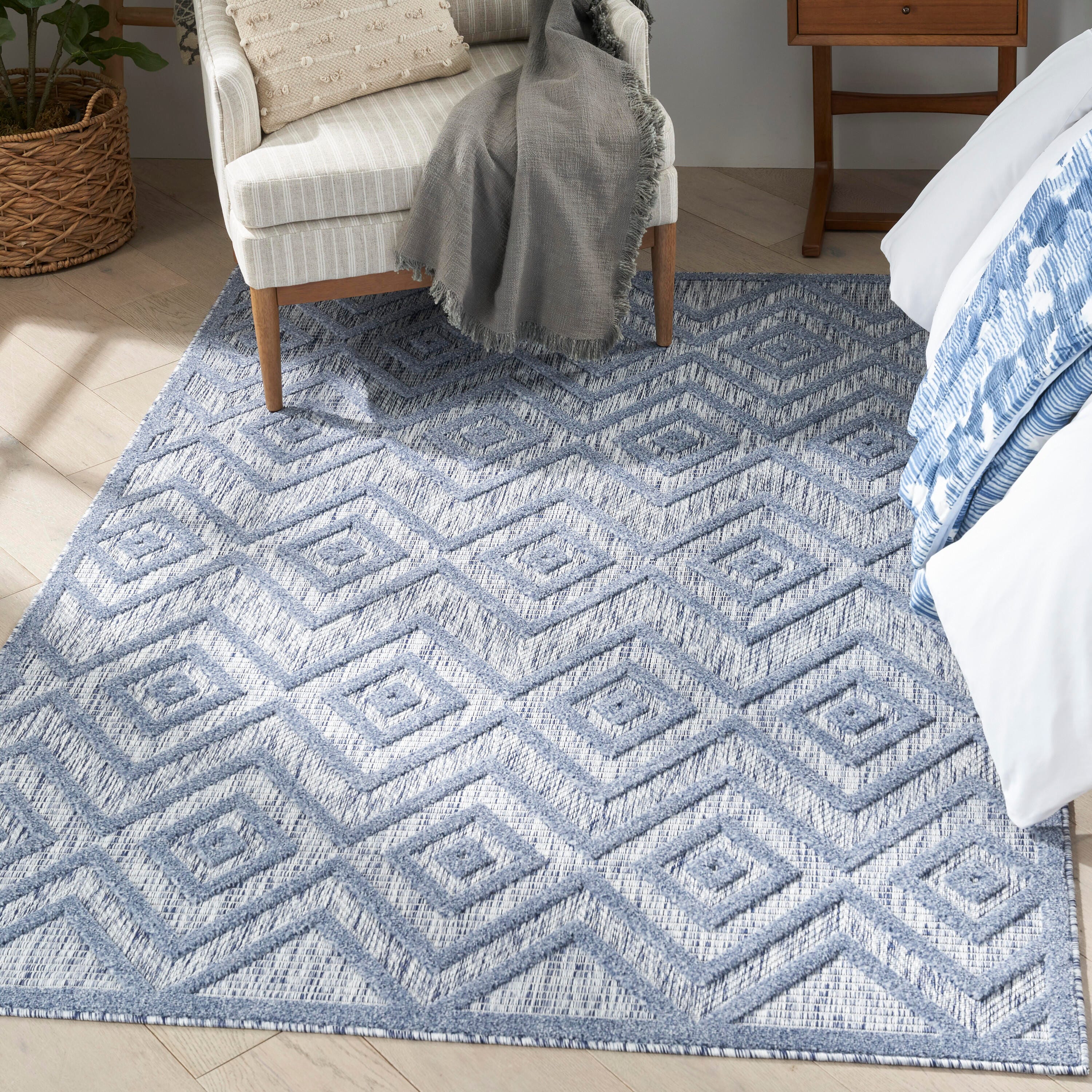 Click here for Nourison Home Versa 6 x 9 Area Rug  Denim Blue prices