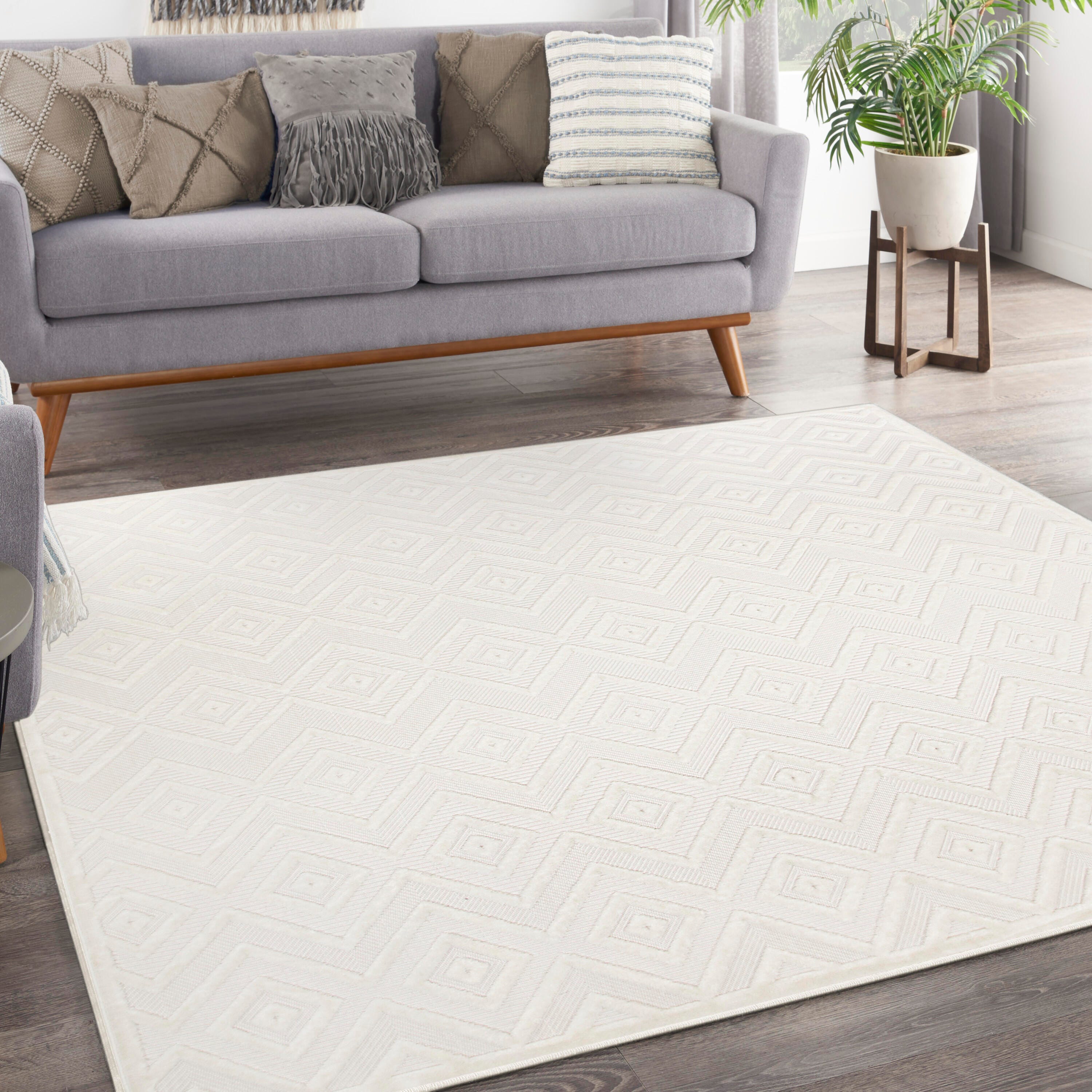 Click here for Nourison Home Versa 9 Area Rug  Ivory/White prices