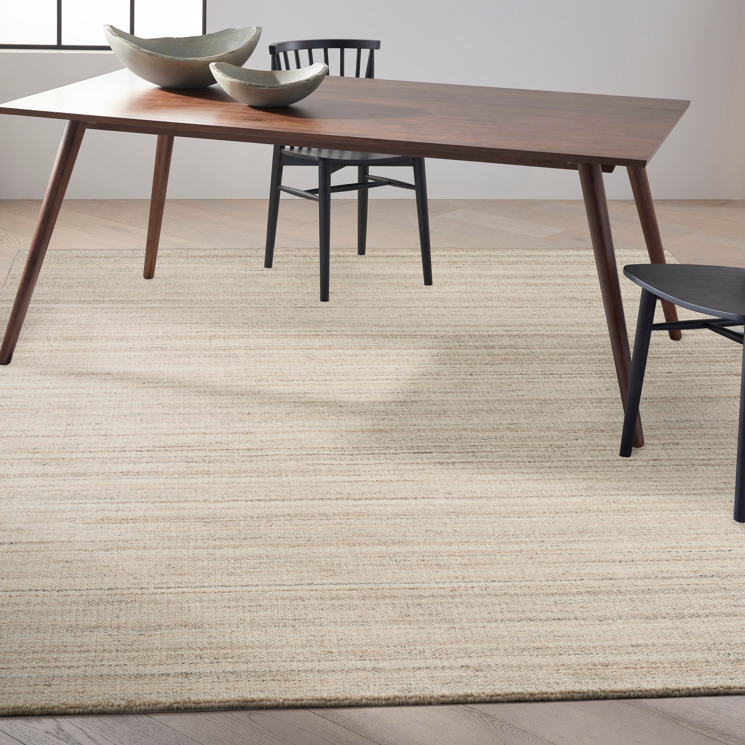 Click here for Calvin Klein Abrash 79 x 99 Area Rug  Ivory/Gray prices