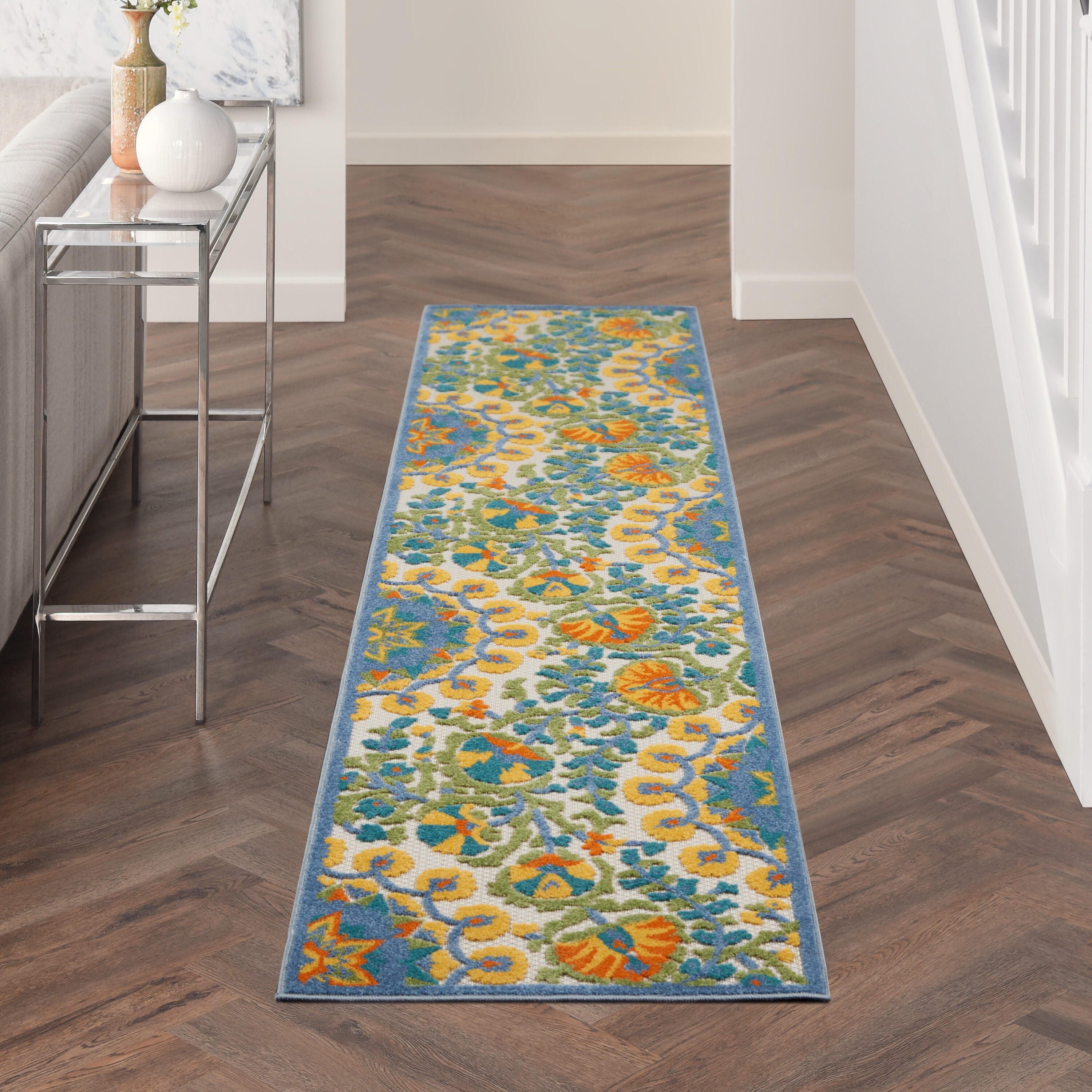 Click here for Nourison Home Splash 23 X 12 Petals Runner  Multi prices
