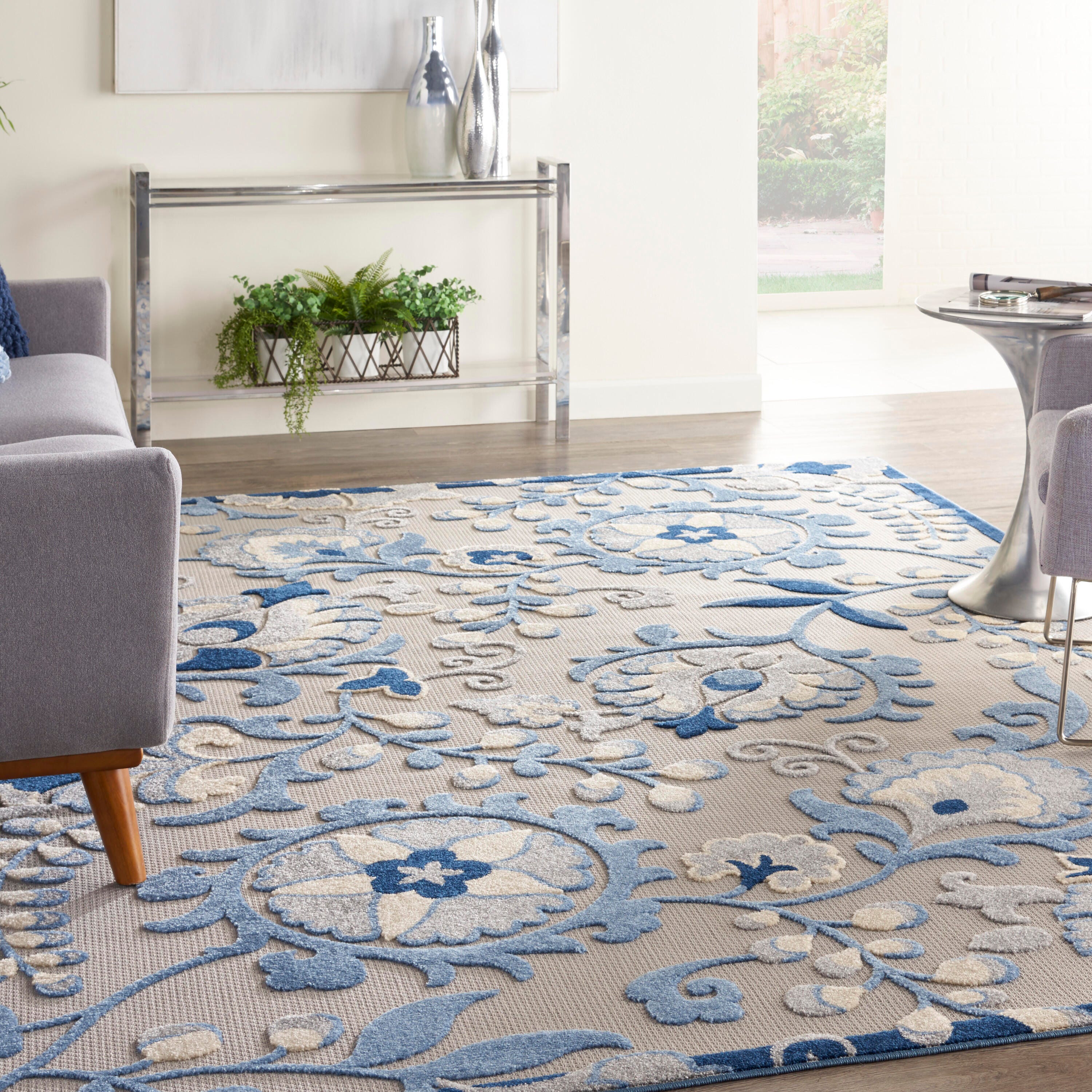 Click here for Nourison Home Splash 12 X 15 Leafy Vines Area Rug... prices