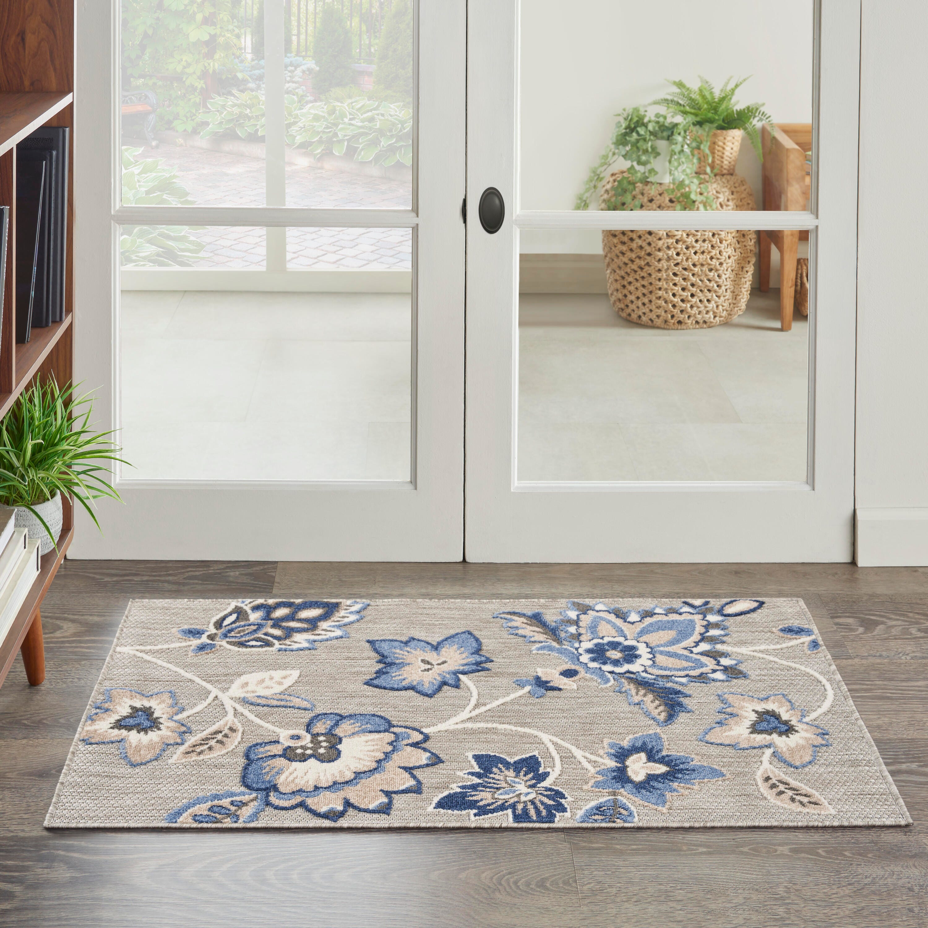 Click here for Nourison Home Splash 28 X 4 Floral Area Rug  Blue/... prices