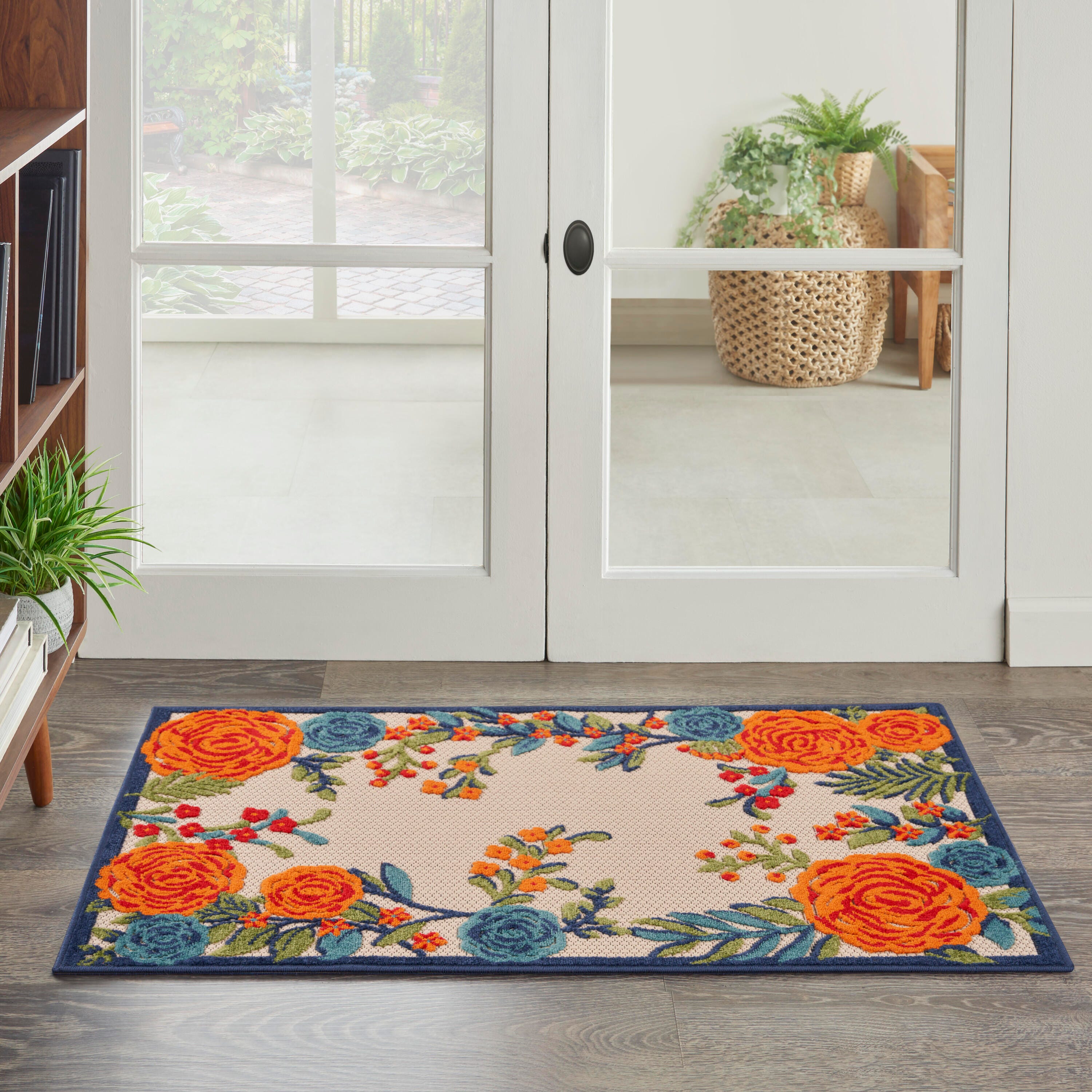 Click here for Nourison Home Splash 28 X 4 Rose Floral Area Rug... prices