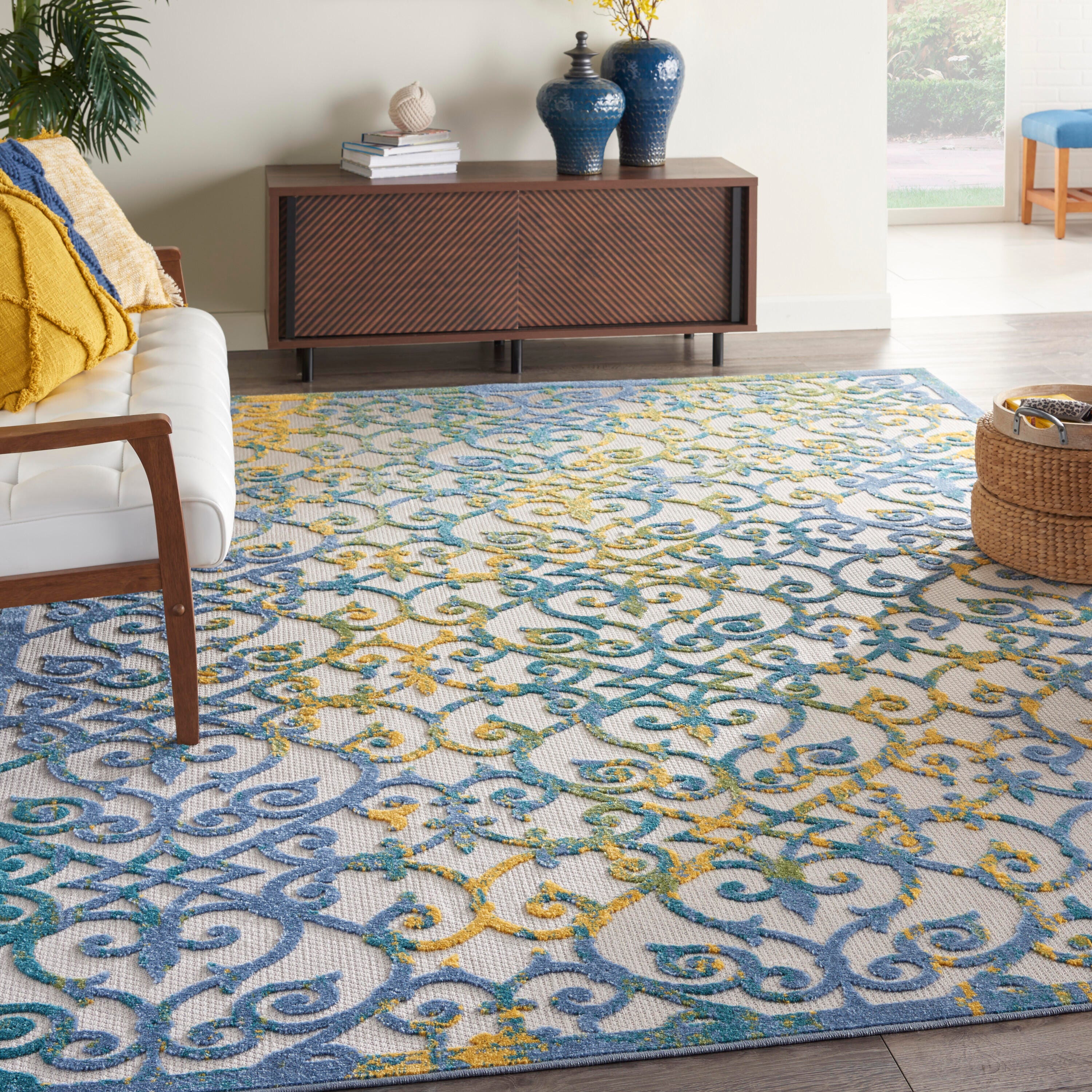 Click here for Nourison Home Splash 12 X 15 Geometric Area Rug  I... prices