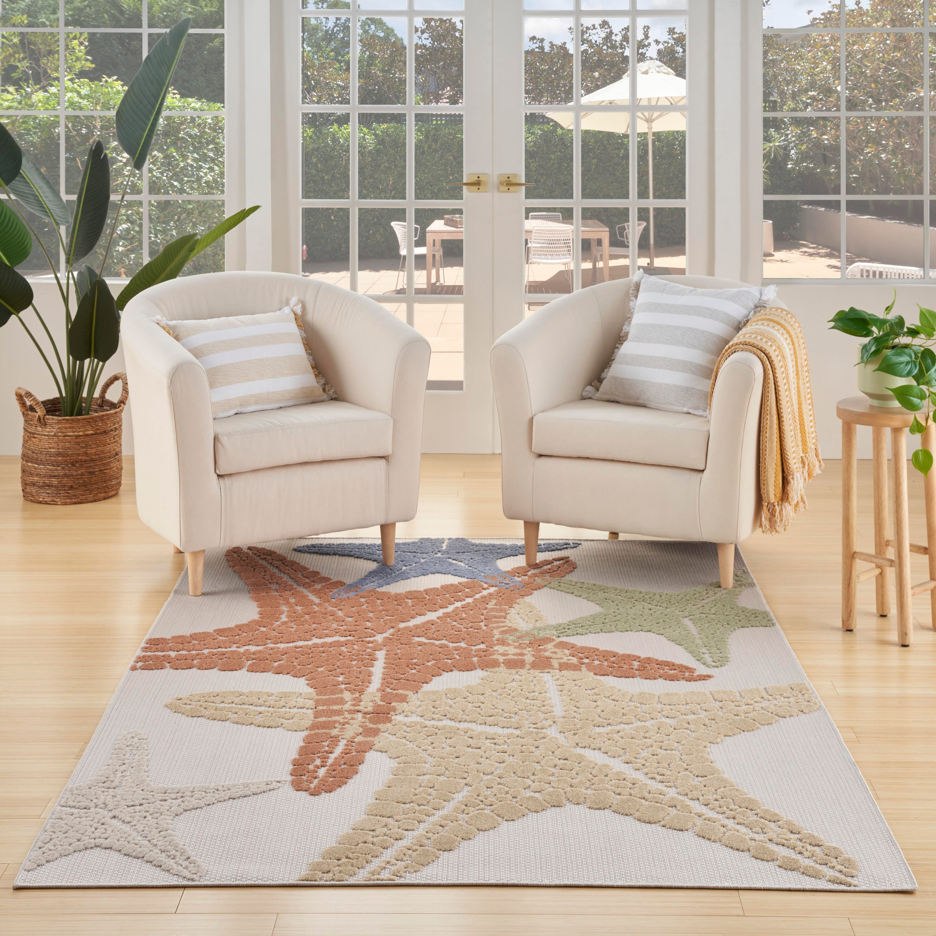 Click here for Nourison Home Splash 36 X 56 Starfish Indoor/Outdo... prices