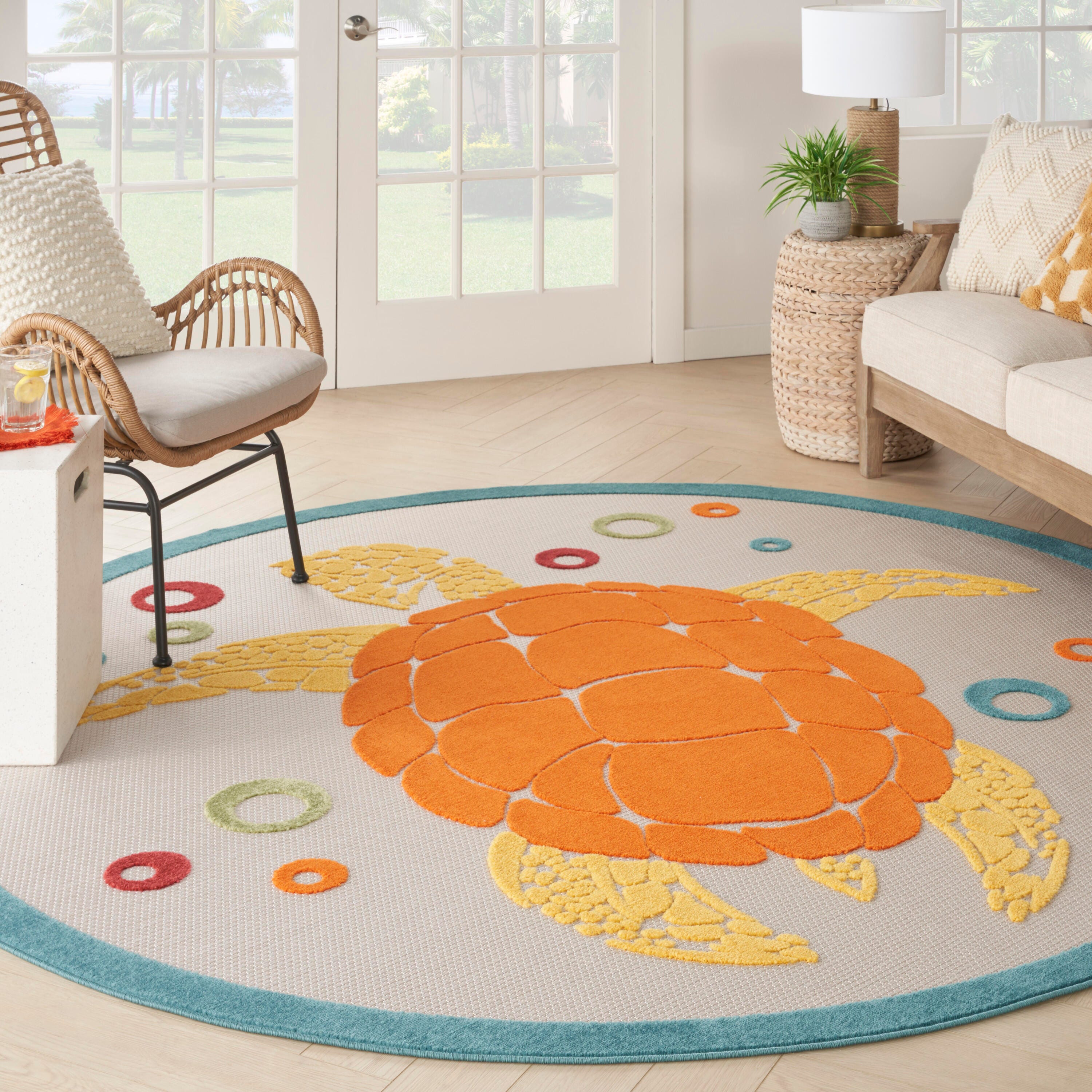 Click here for Nourison Home Splash 710X Round Motif Area Rug  Te... prices