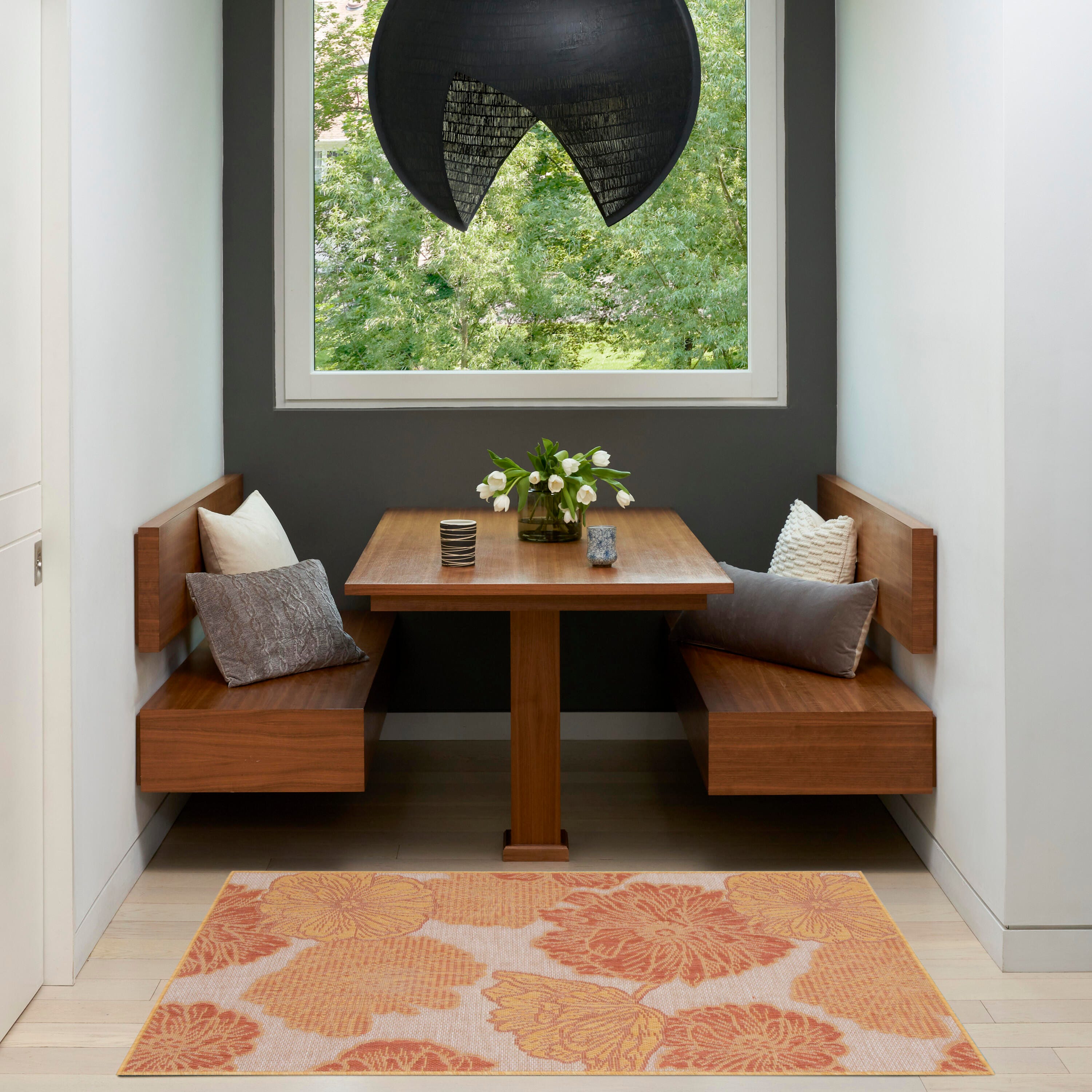 Click here for Nourison Home Floral 3 x 5 Area Rug  Coral prices