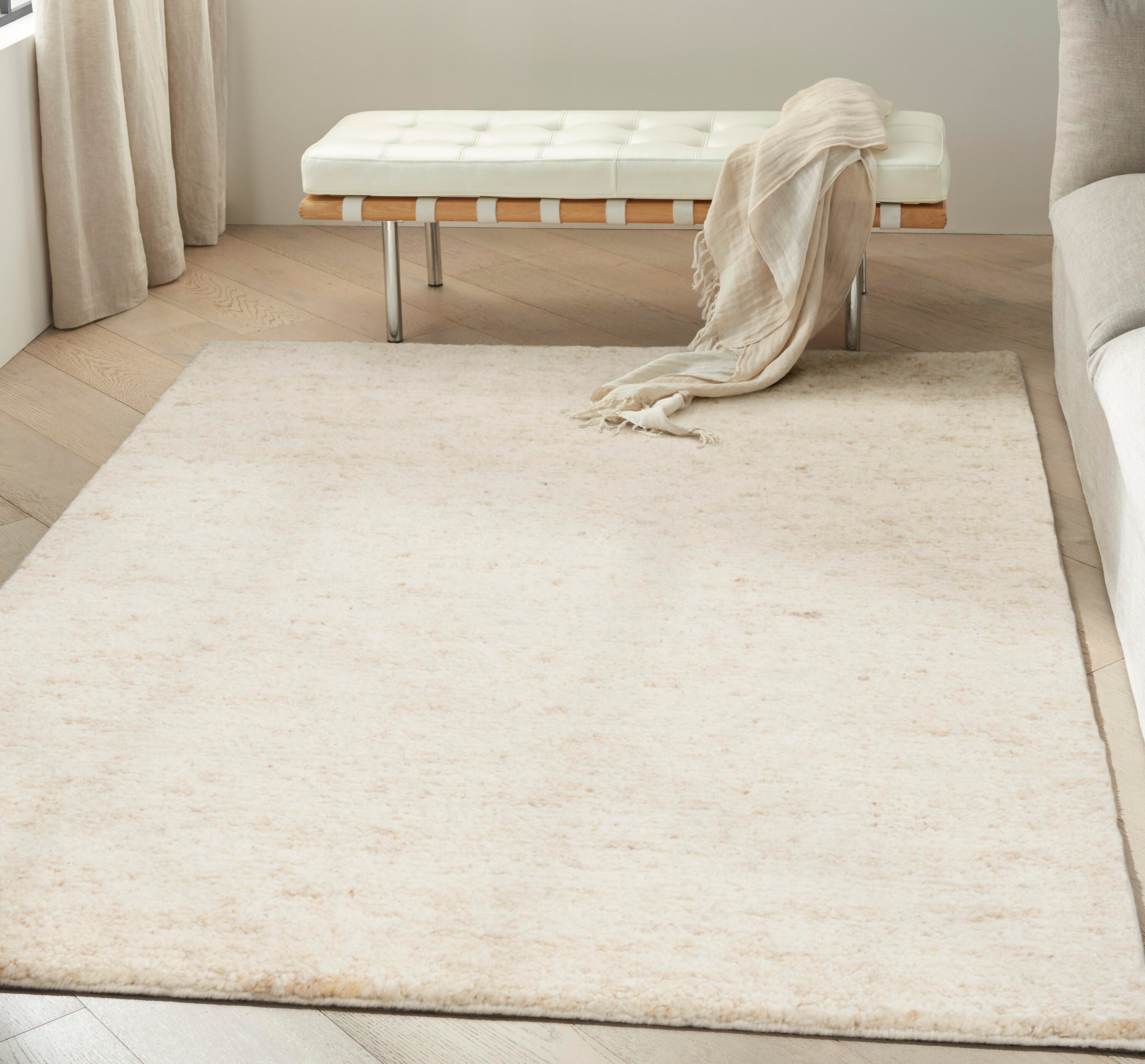 Click here for Calvin Klein Billows 53 x 73 Area Rug  Ivory/Beige prices