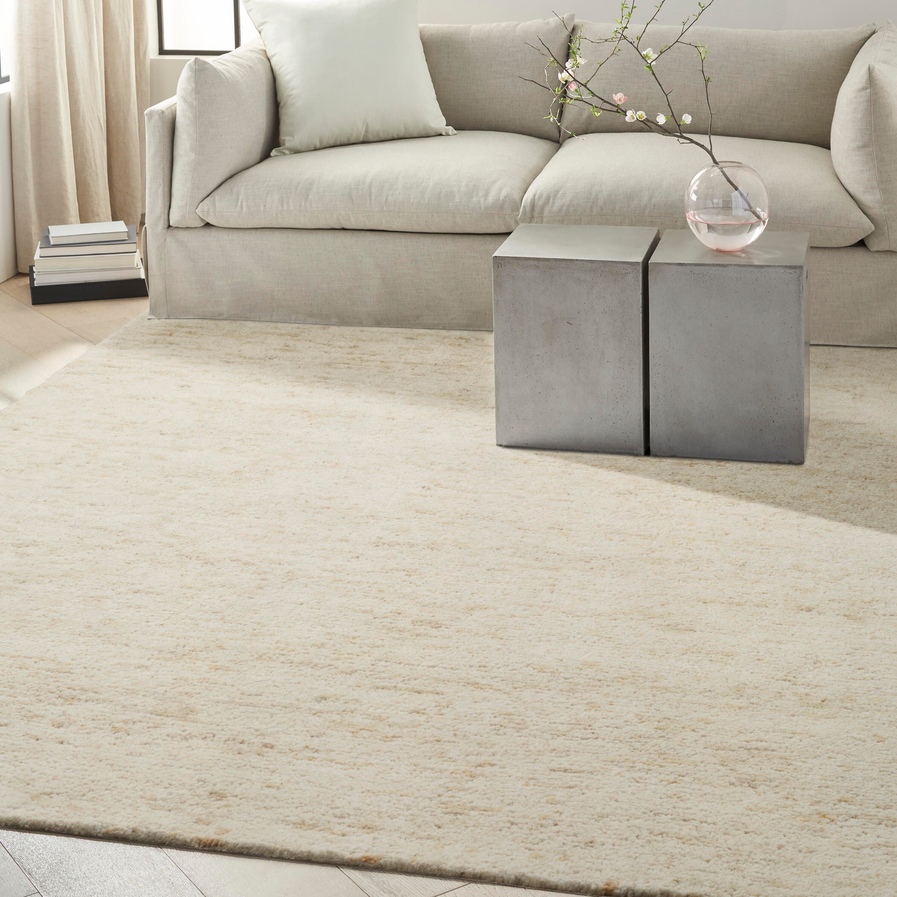 Click here for Calvin Klein Billows 79 x 99 Area Rug  Ivory/Beige prices