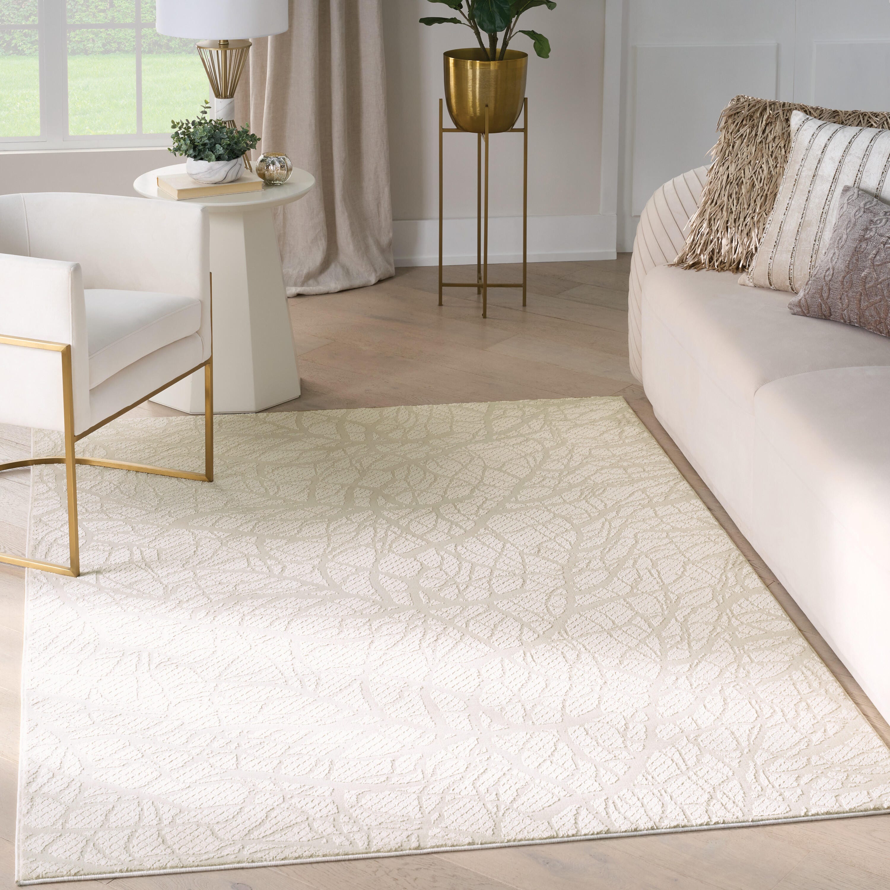 Click here for Nourison Home Desire Textured 4 x 6 Area Rug  Beig... prices