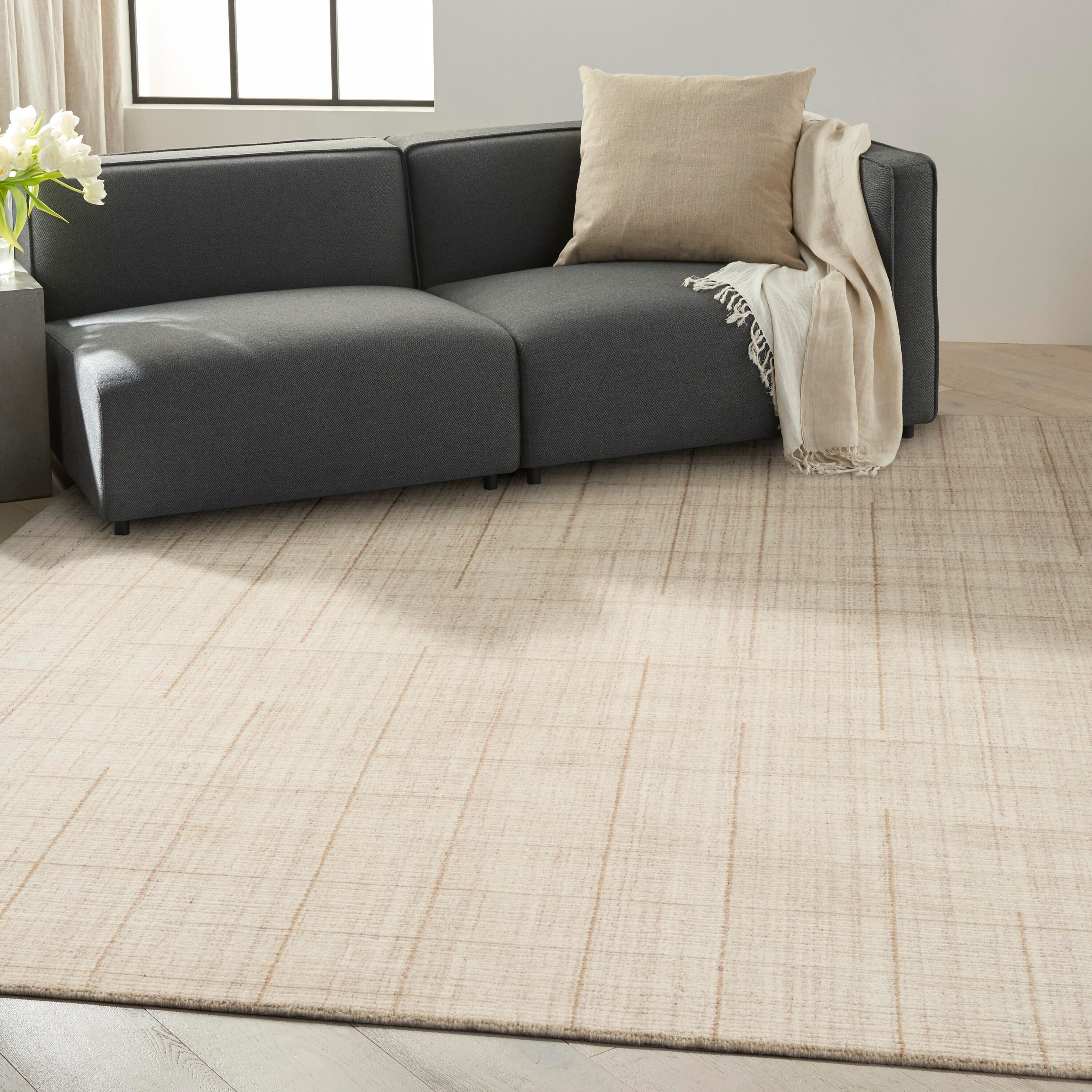 Click here for Calvin Klein Architectura 79 x 99 Area Rug  Natura... prices